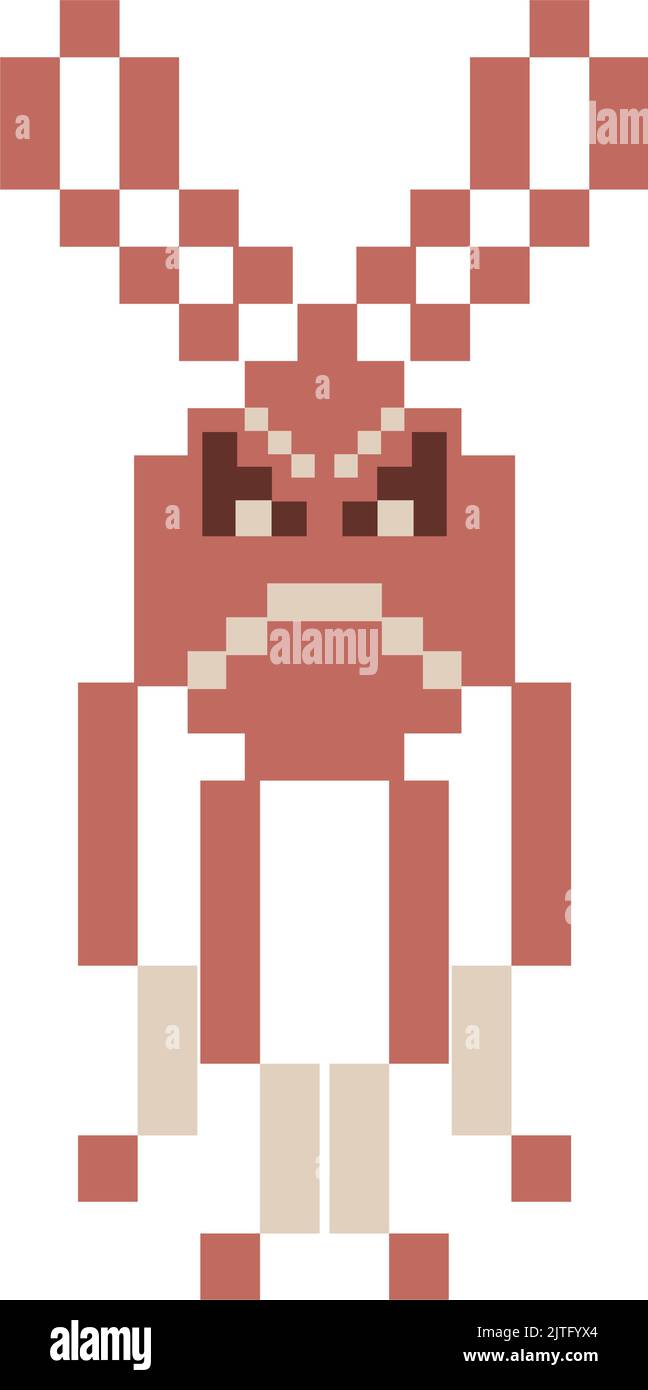 monster eight bit style Stock Vector Image & Art - Alamy