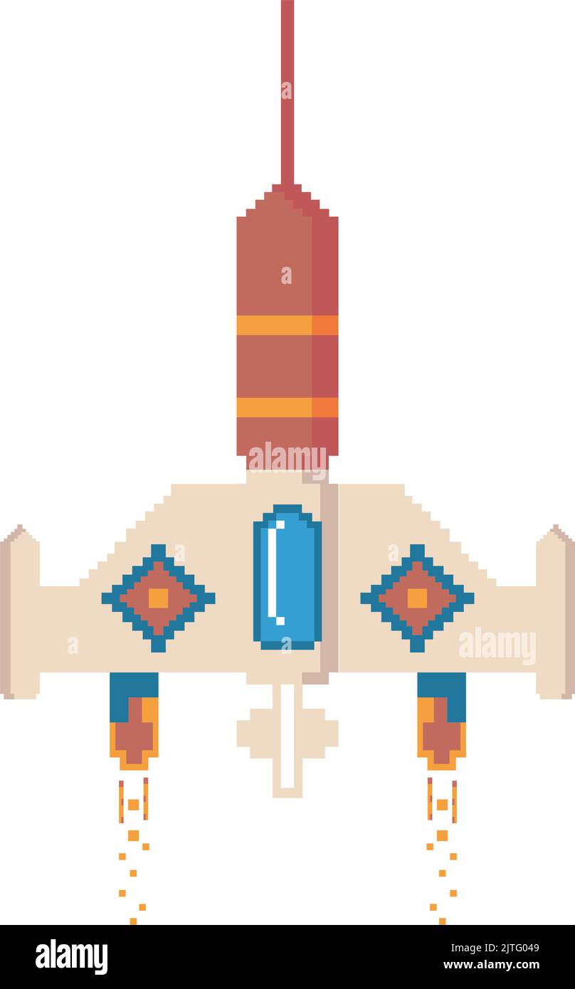 8bit pixel art space hi-res stock photography and images - Alamy