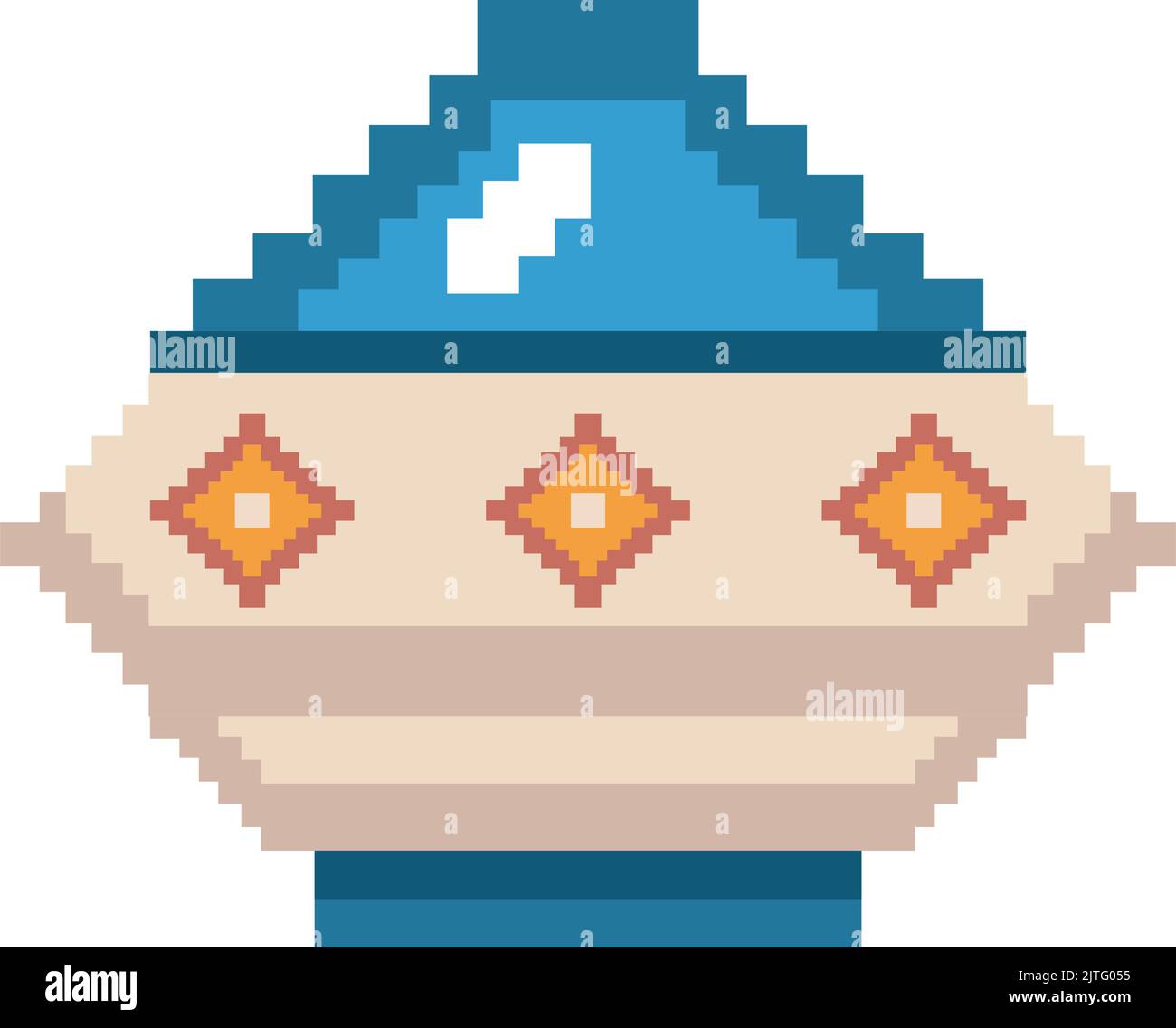 ufo eight bit style Stock Vector Image & Art - Alamy