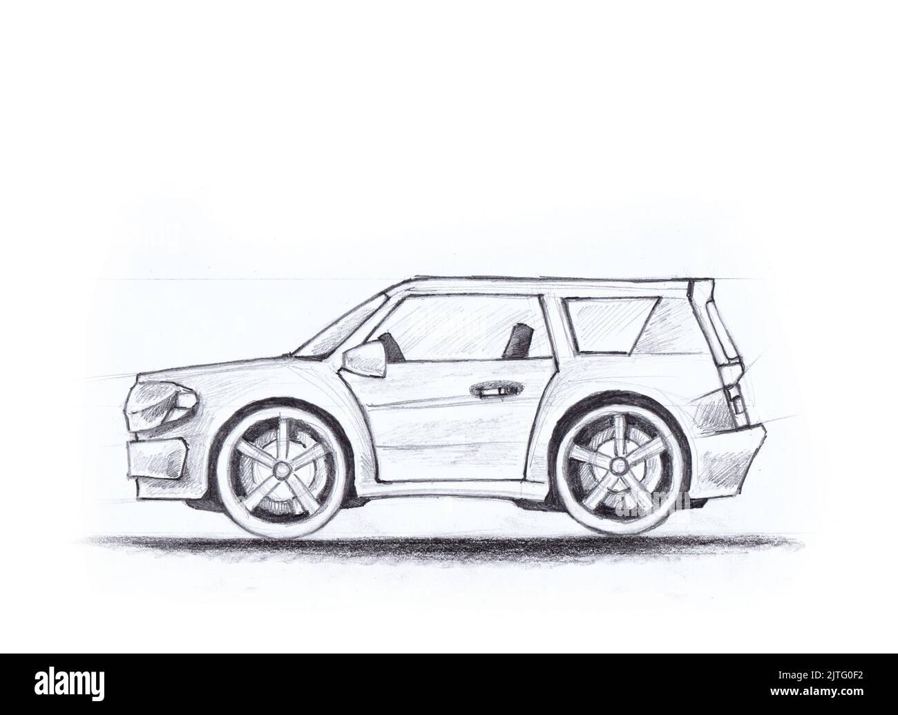 Concept car, sketch Stock Photo - Alamy