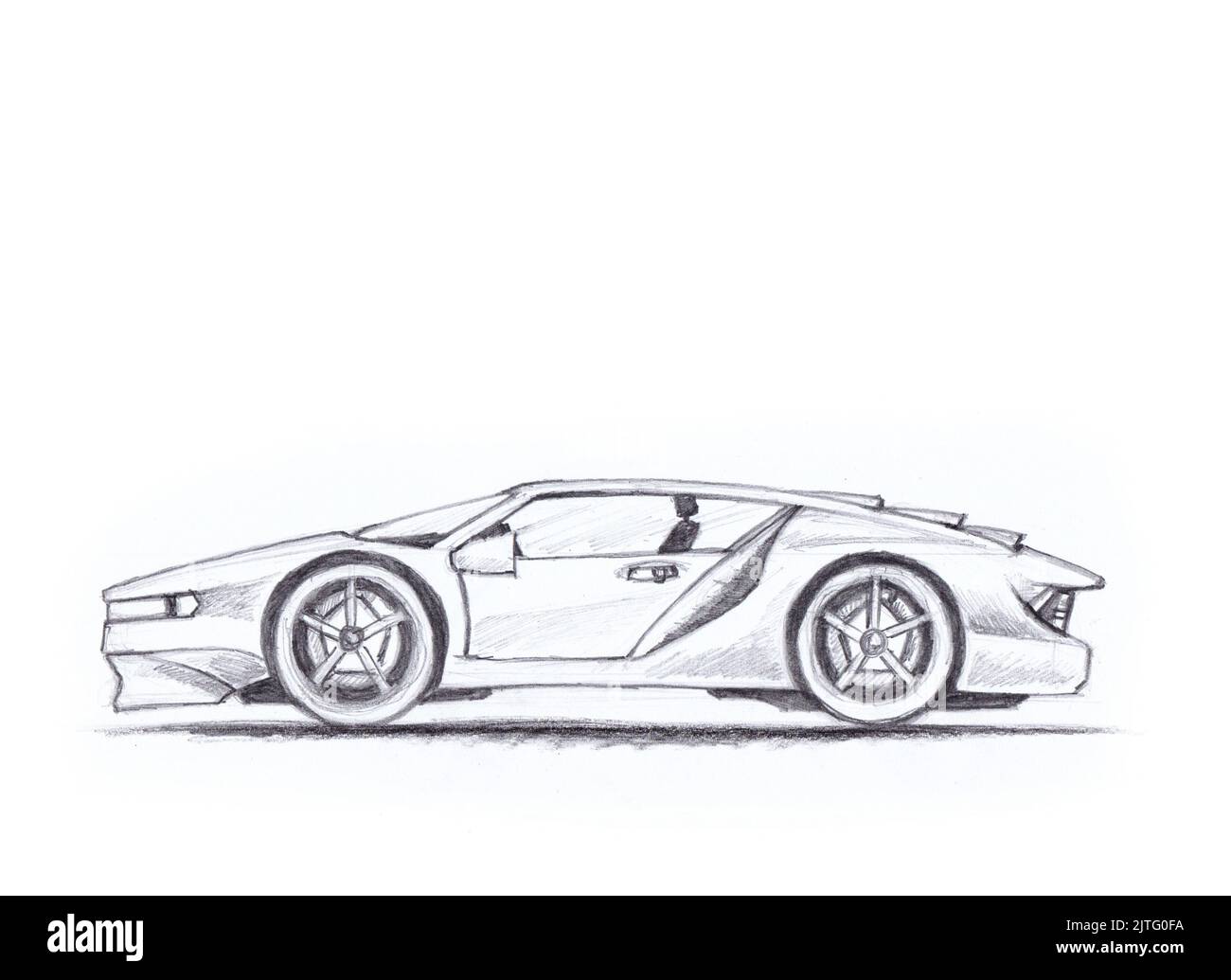 Concept car, sketch Stock Photo - Alamy