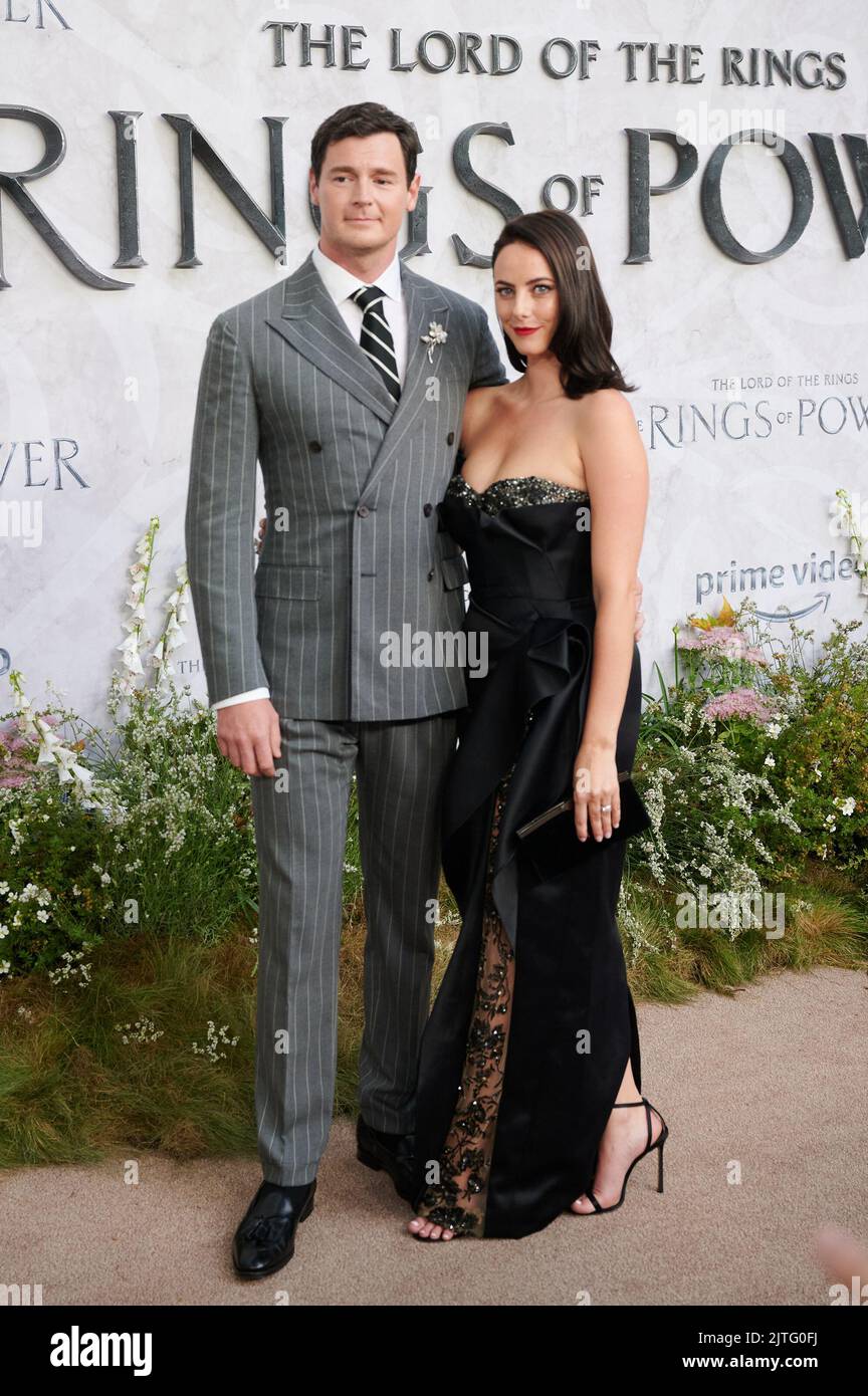 London, UK . 30 August, 2022 . Benjamin Walker and Kaya Scodelario pictured at the World ...