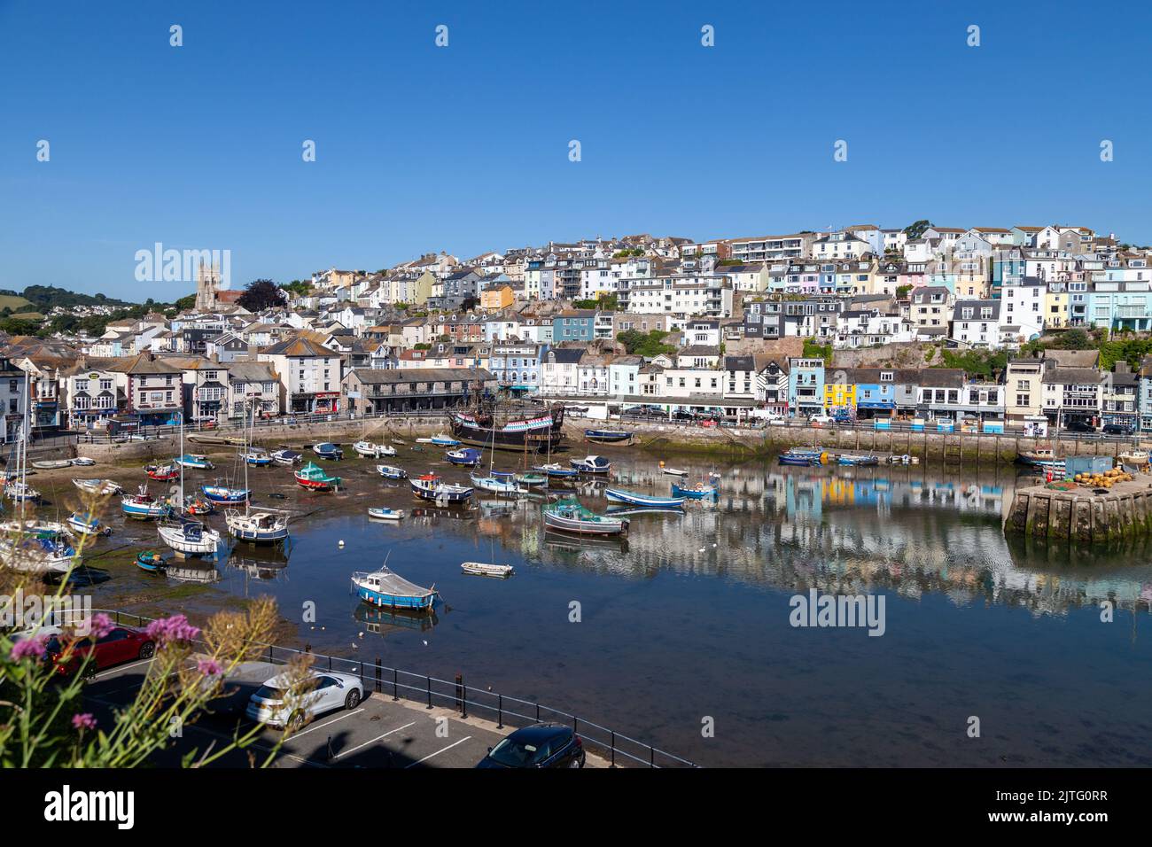 Brixham harbour in Devon Stock Photo - Alamy