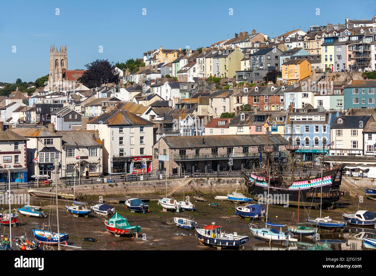 Brixham harbour in Devon Stock Photo - Alamy