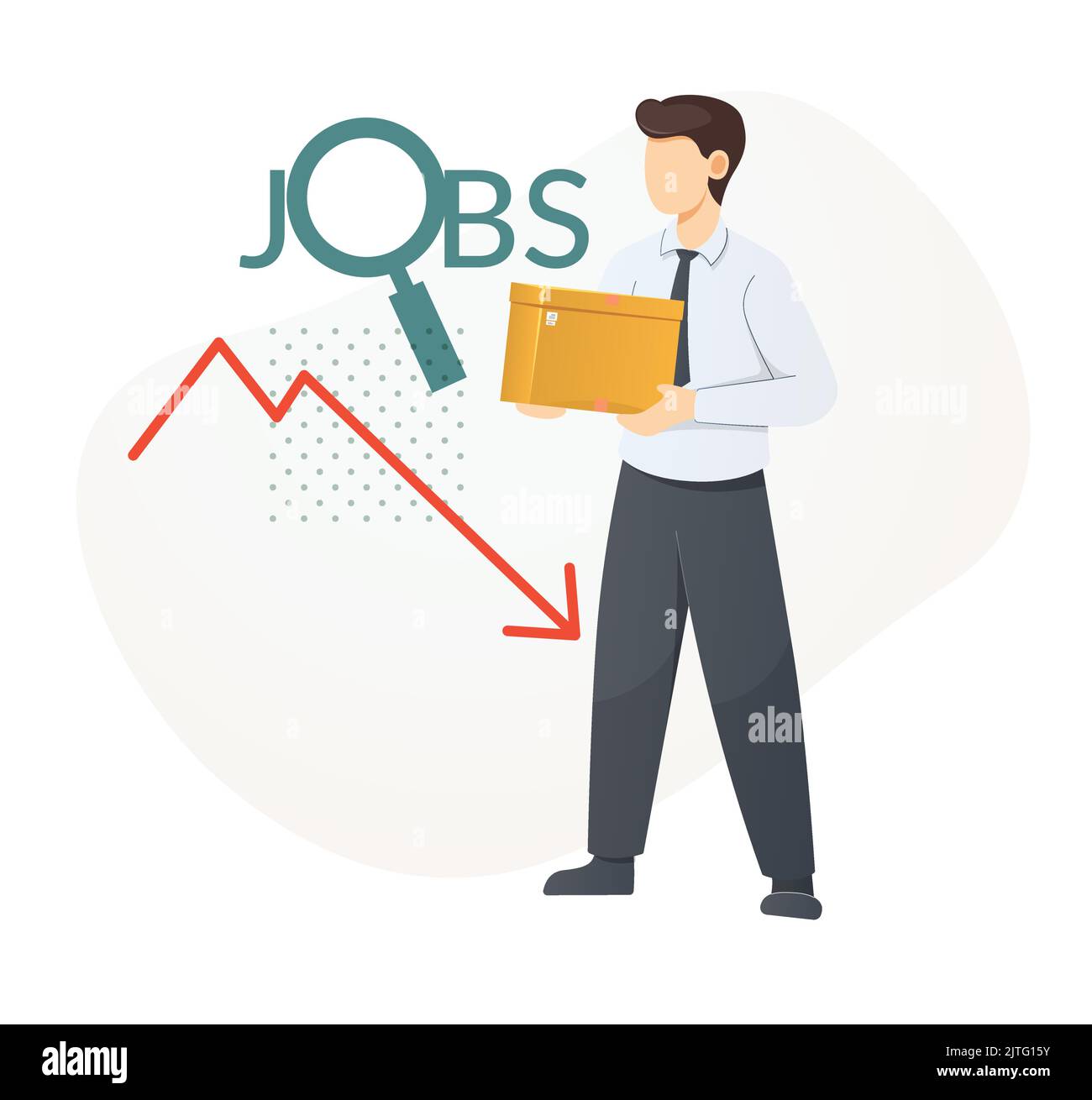 Mass Lay Off - Loss of Job - Employee moving out - Illustration as EPS ...