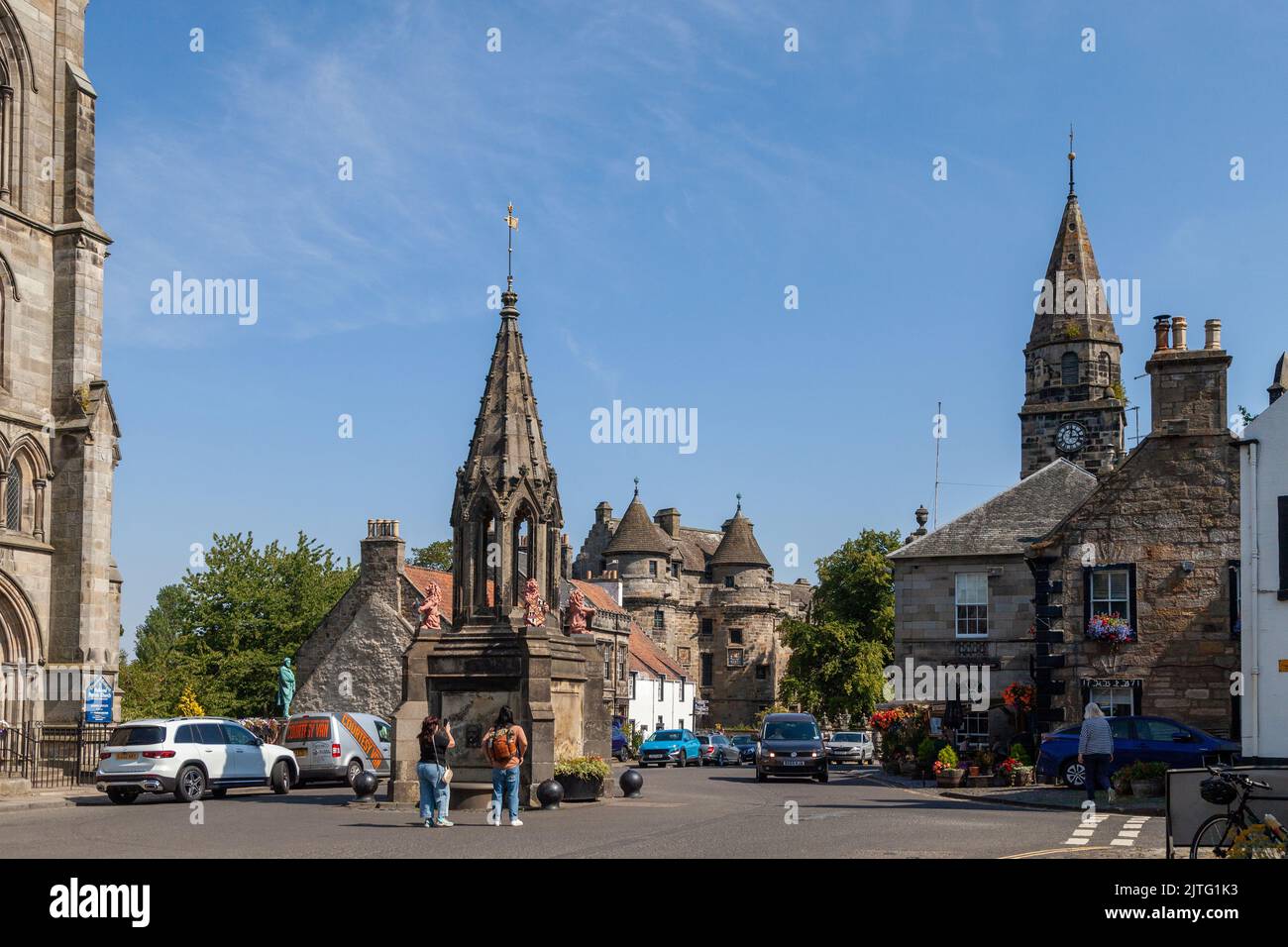 The pretty village of Falkland in Fife, Scotland Stock Photo - Alamy