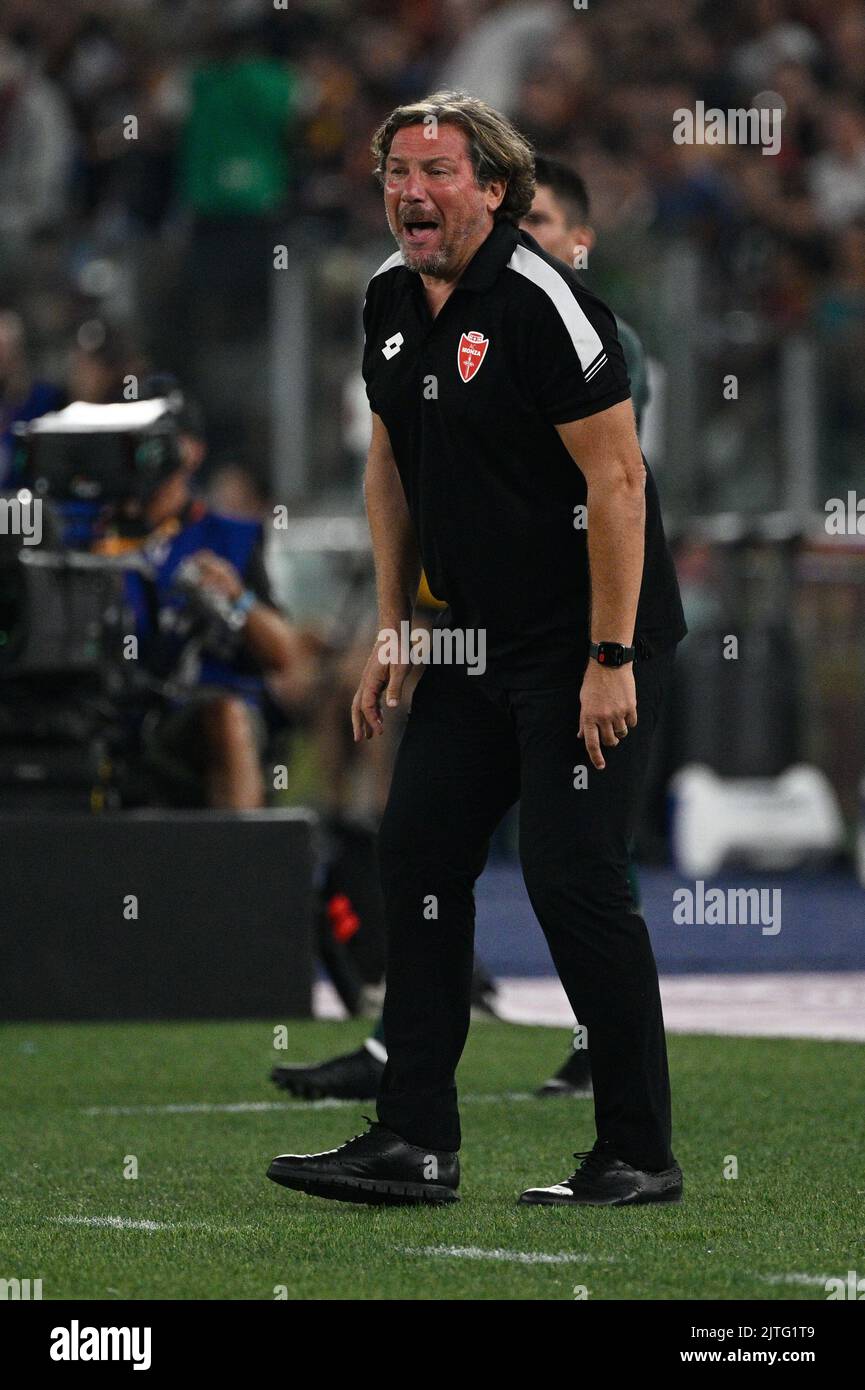 Rome, Italy, 30/08/2022, Giovanni Stroppa coach of AC Monza during the ...