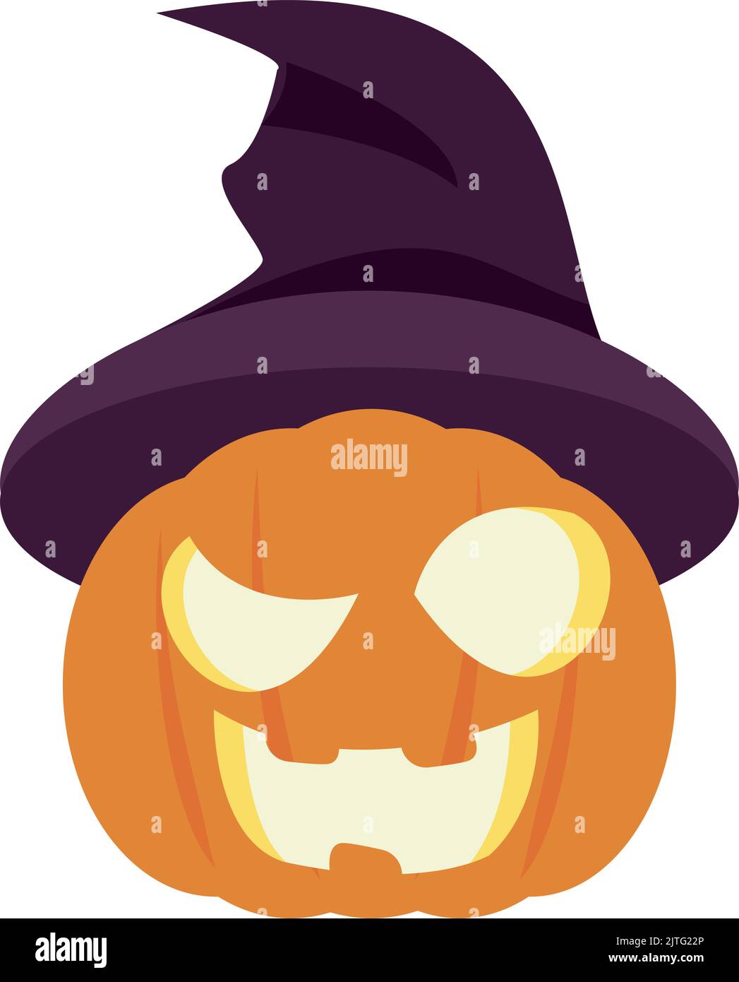 halloween pumpkin with hat Stock Vector Image & Art - Alamy