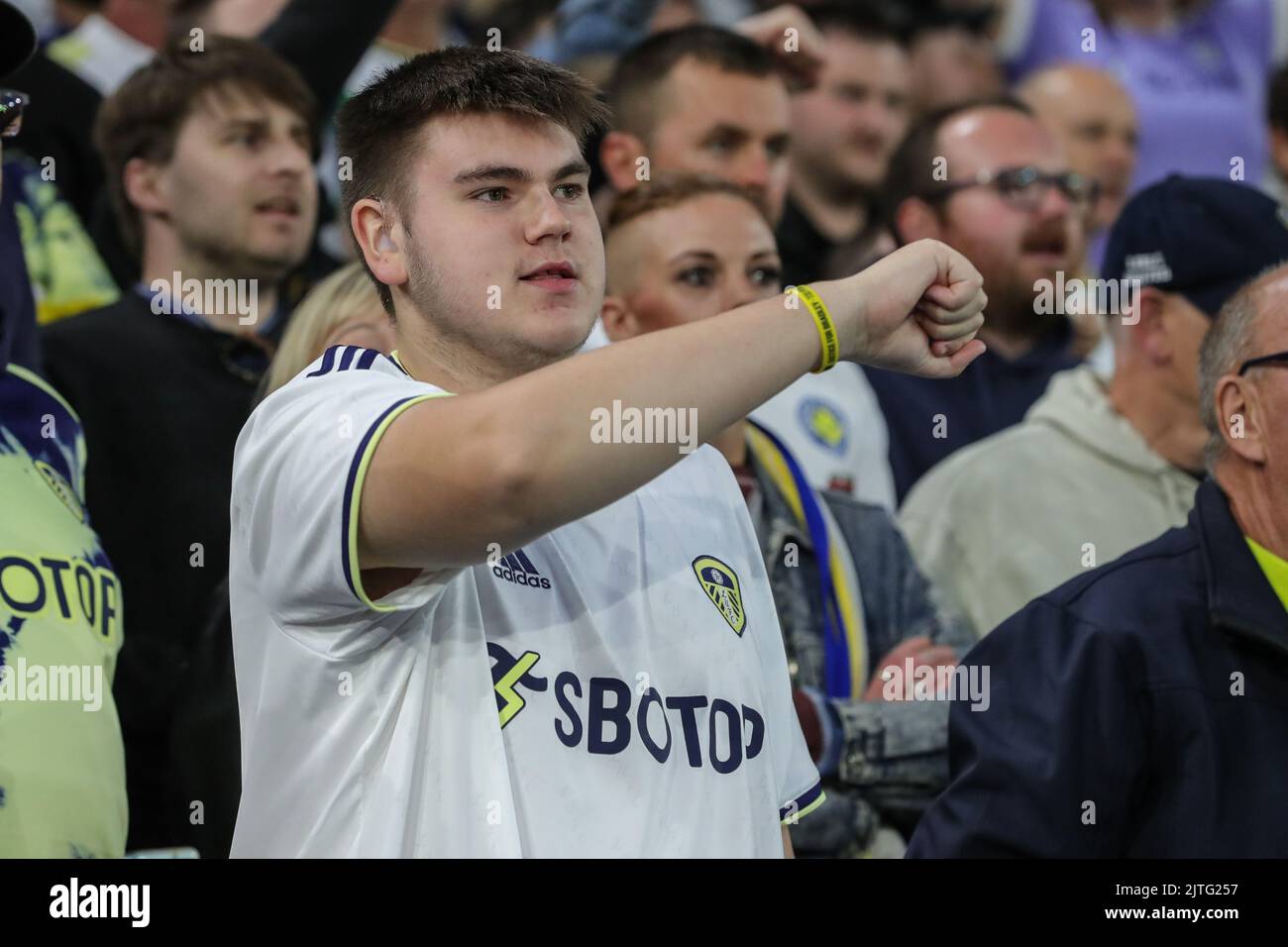 Leeds fans during the Premier League match Leeds United vs Everton at ...