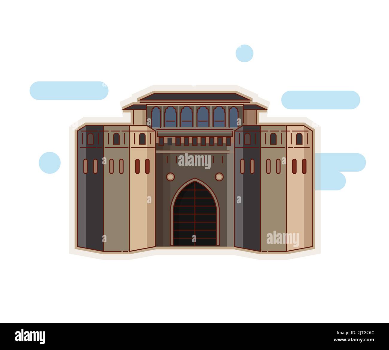 Shaniwar wada Stock Vector Images - Alamy