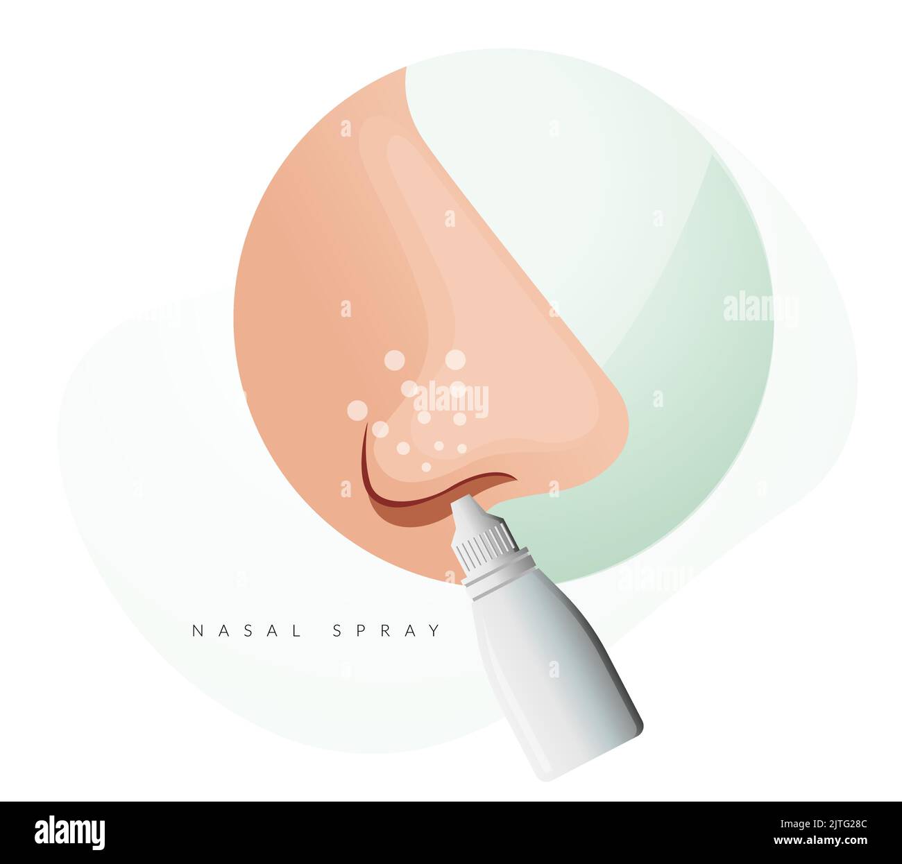 Blocked nose and spray Stock Vector Images - Alamy