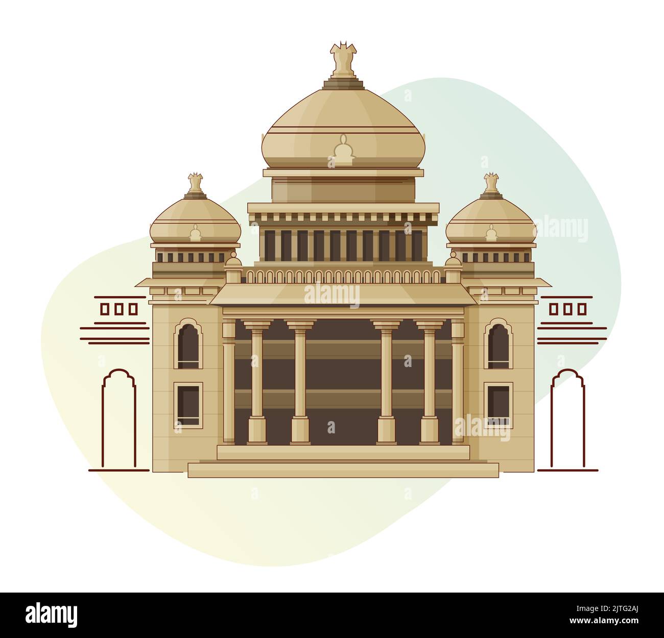 Vidhana soudha bengaluru Cut Out Stock Images & Pictures - Alamy