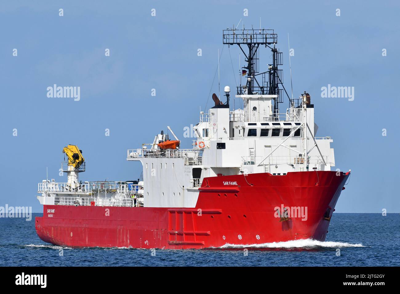 Offshore Research Vessel SAR FAME Stock Photo - Alamy