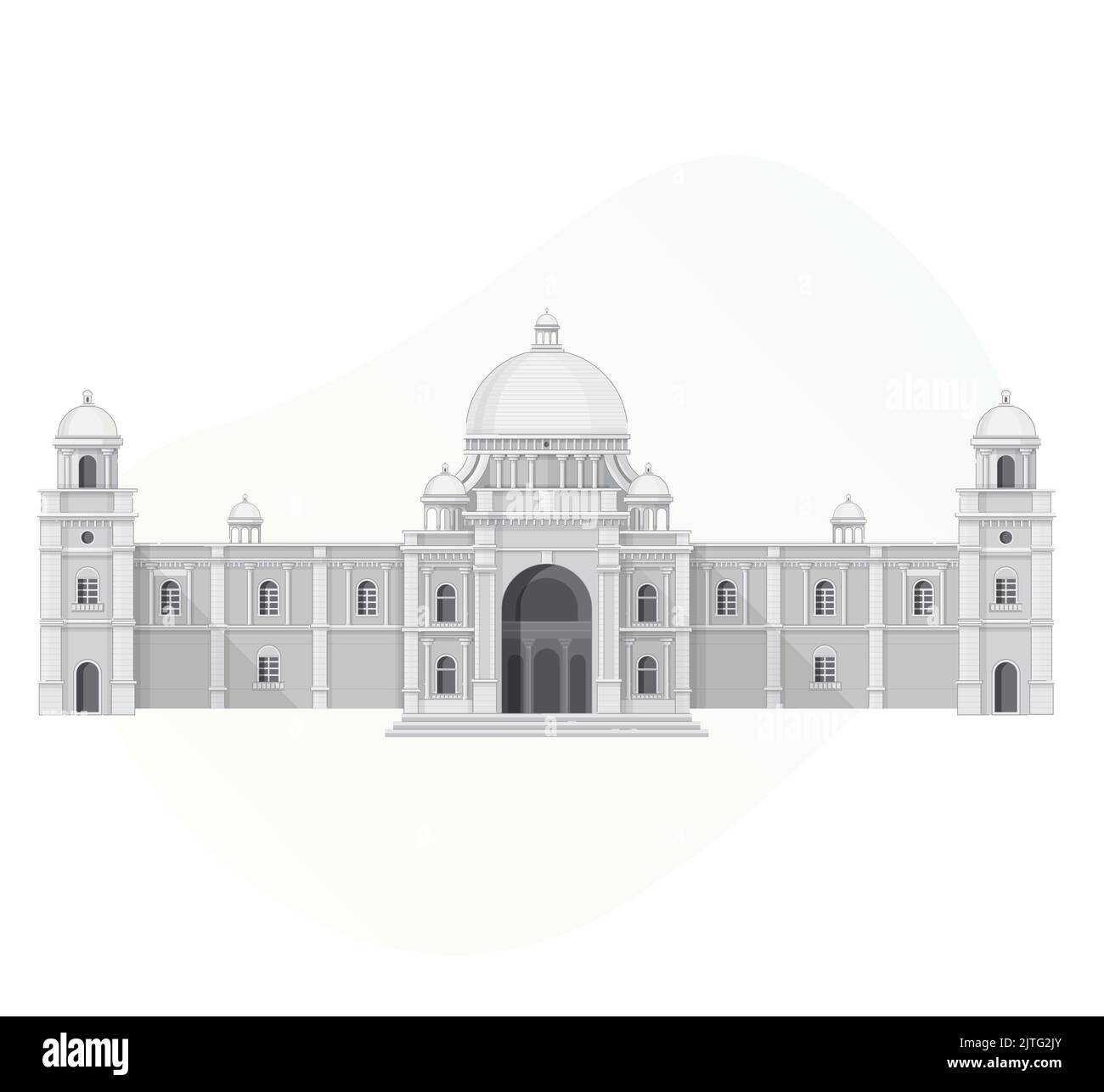 Kolkata City Icon - Victoria Memorial Icon Illustration as EPS 10 File ...