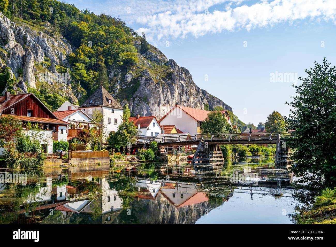 Altmuehl river, Essing, Bavaria, Germany Stock Photo - Alamy