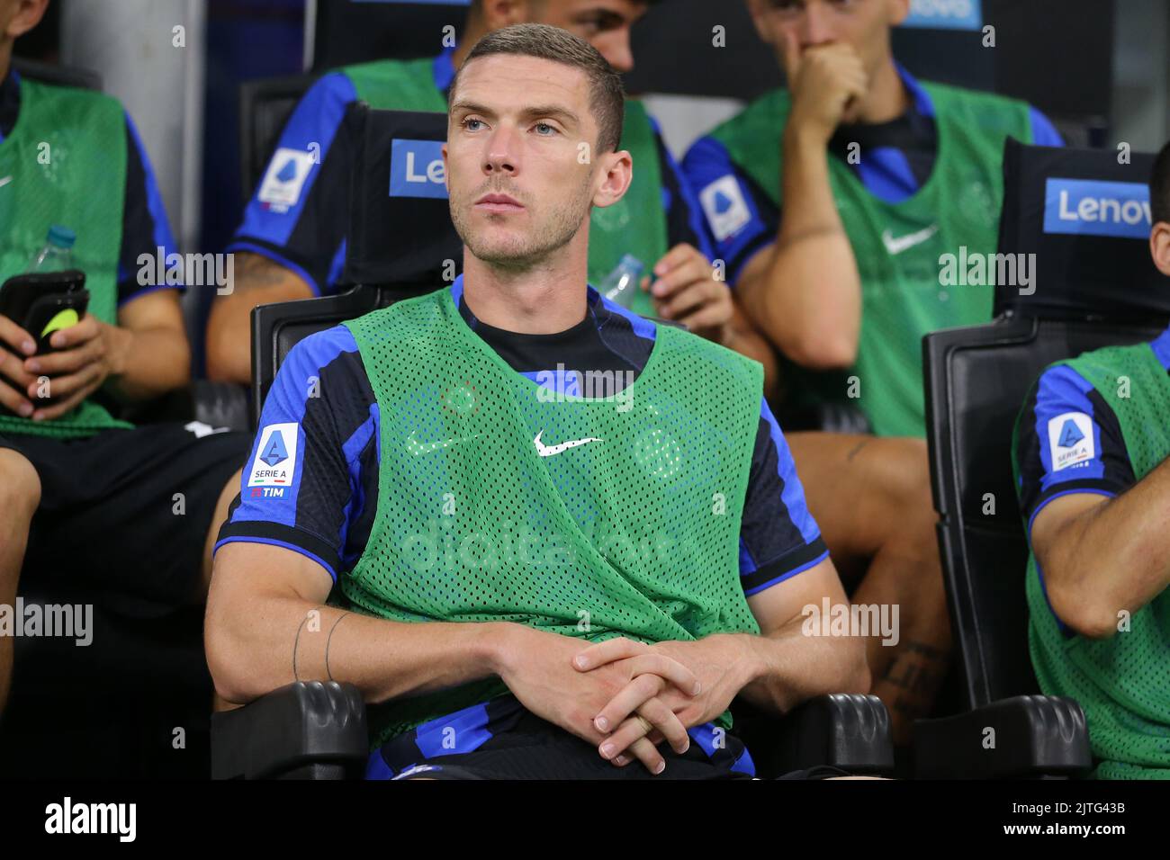 Milan, Italy, 30th August 2022. Robin Gosens of FC Internazionale looks ...