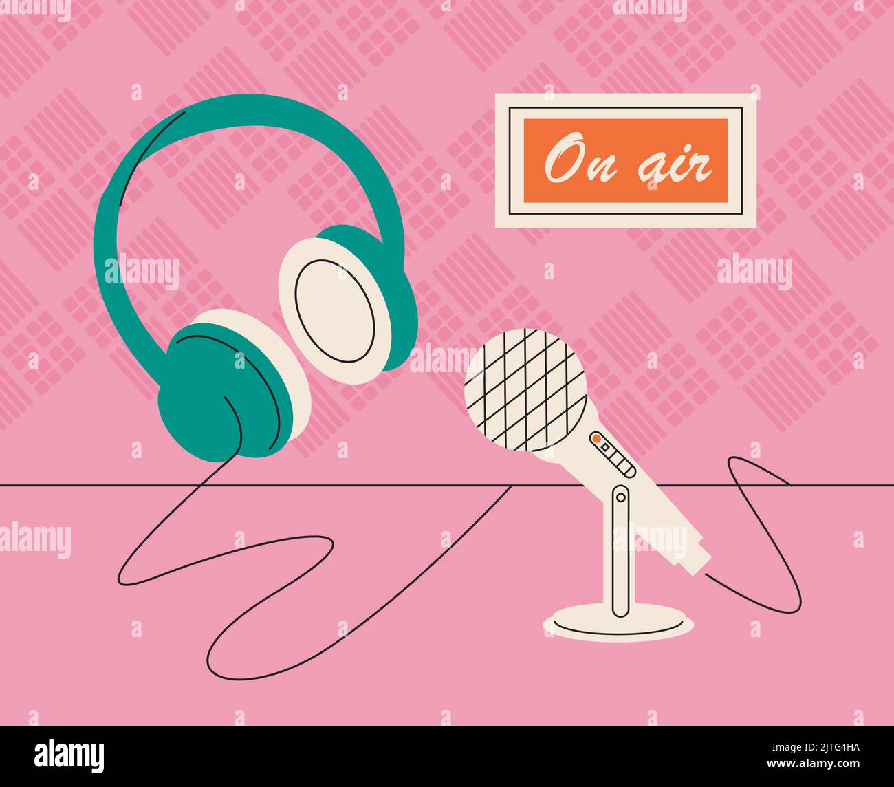 on air lettering podcast Stock Vector Image & Art - Alamy