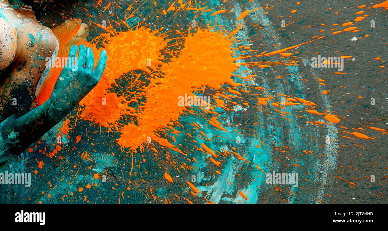 Abstract art painting body woman hi-res stock photography and images ...