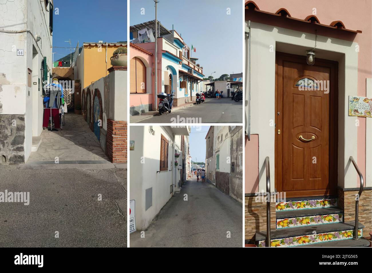 The beautiful town of Forio municipality of the island of Ischia, one ...