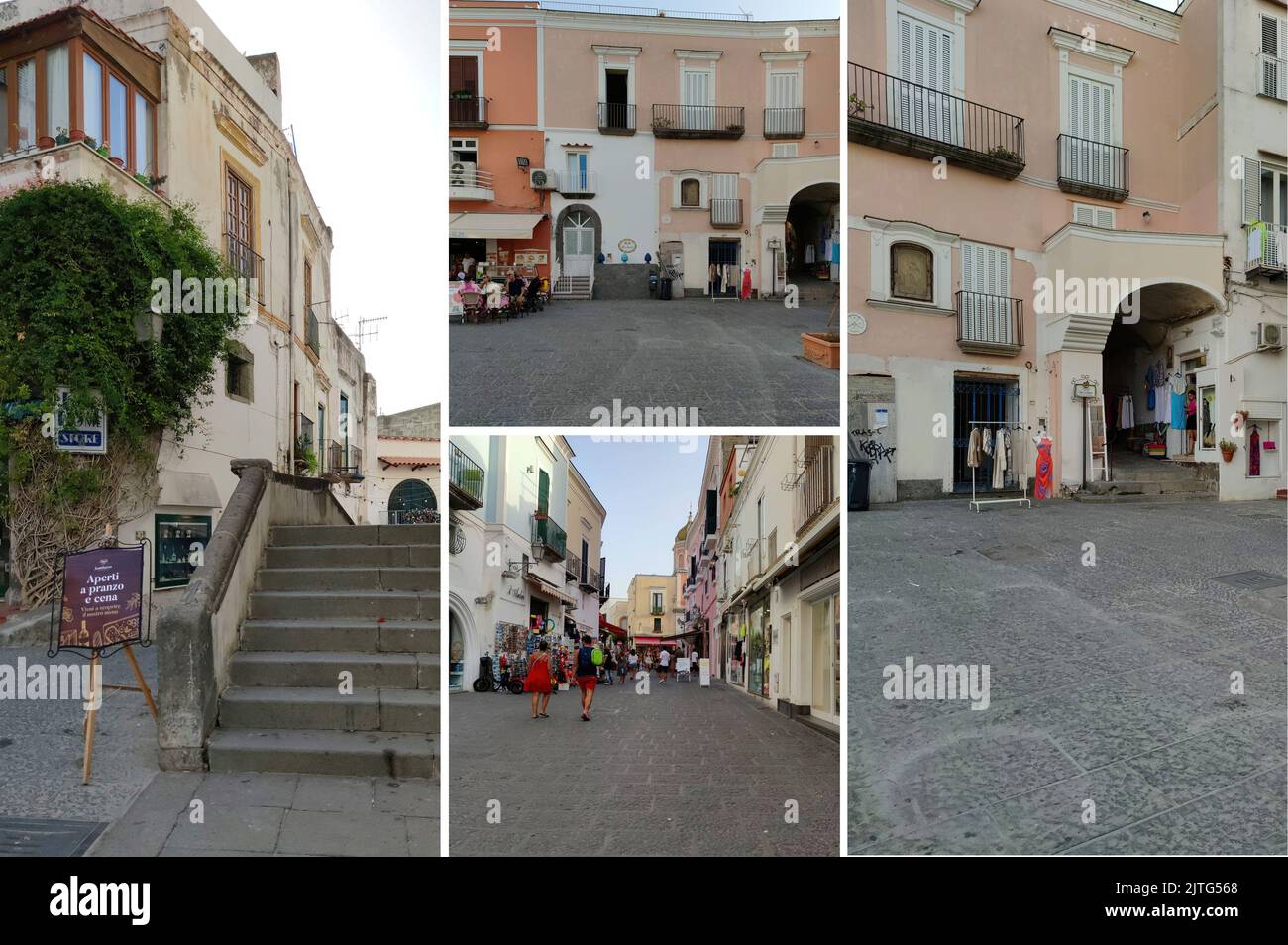 The beautiful town of Forio municipality of the island of Ischia, one ...