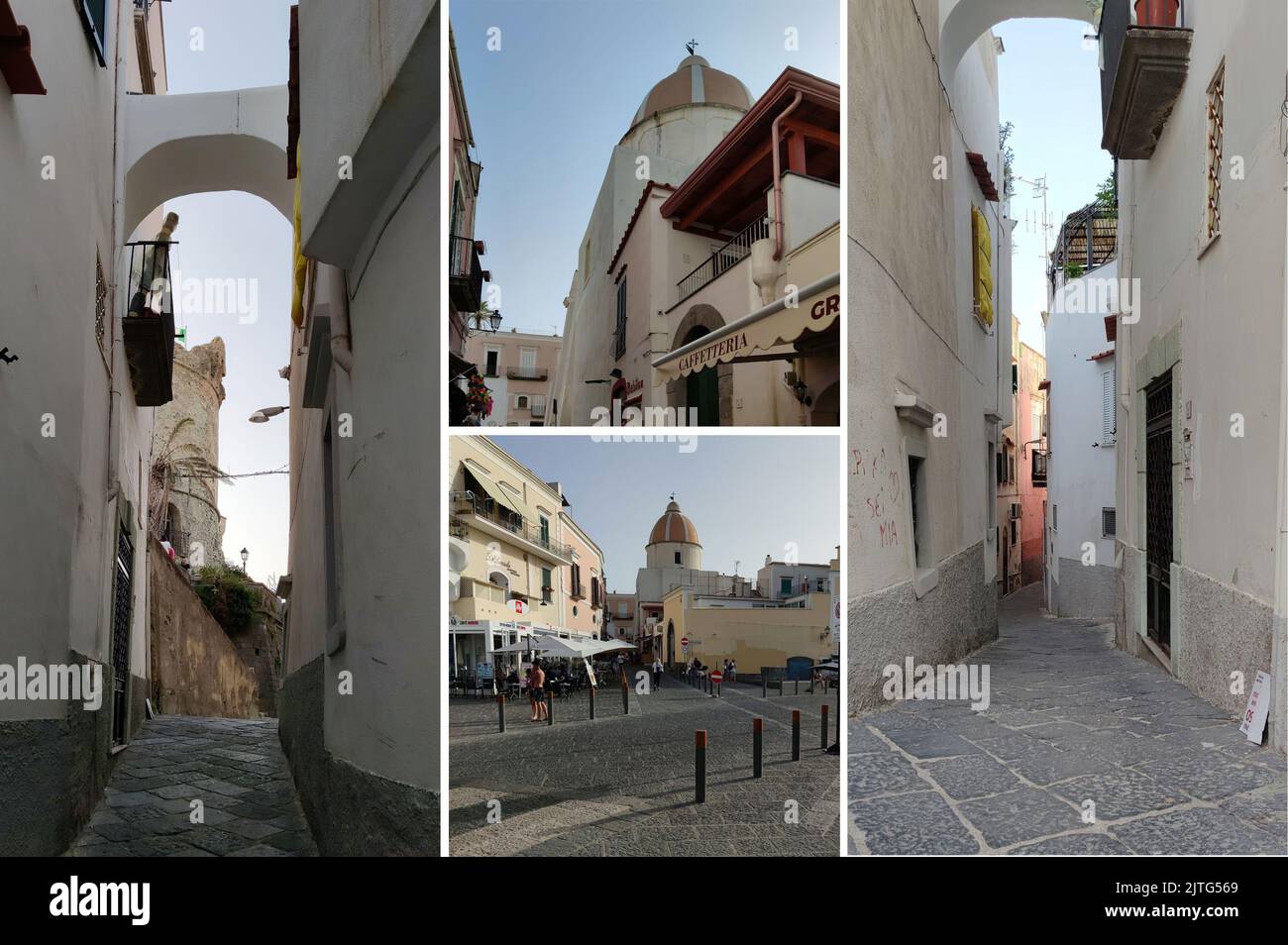 The beautiful town of Forio municipality of the island of Ischia, one ...