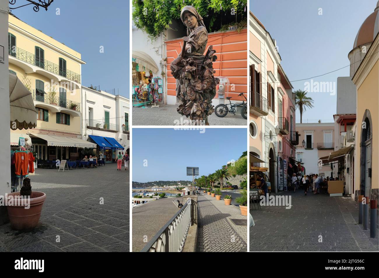 The beautiful town of Forio municipality of the island of Ischia, one ...
