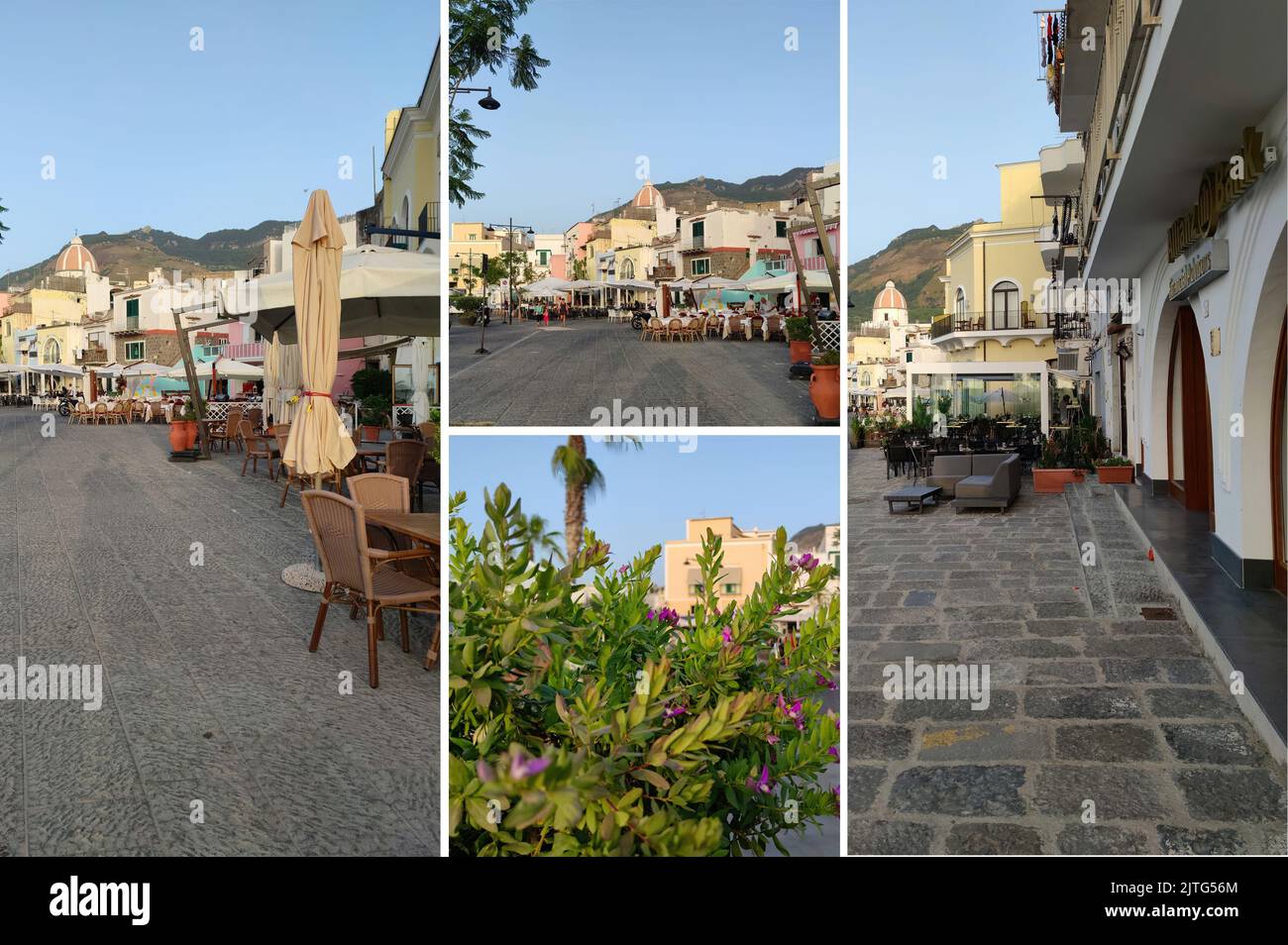 The beautiful town of Forio municipality of the island of Ischia, one ...