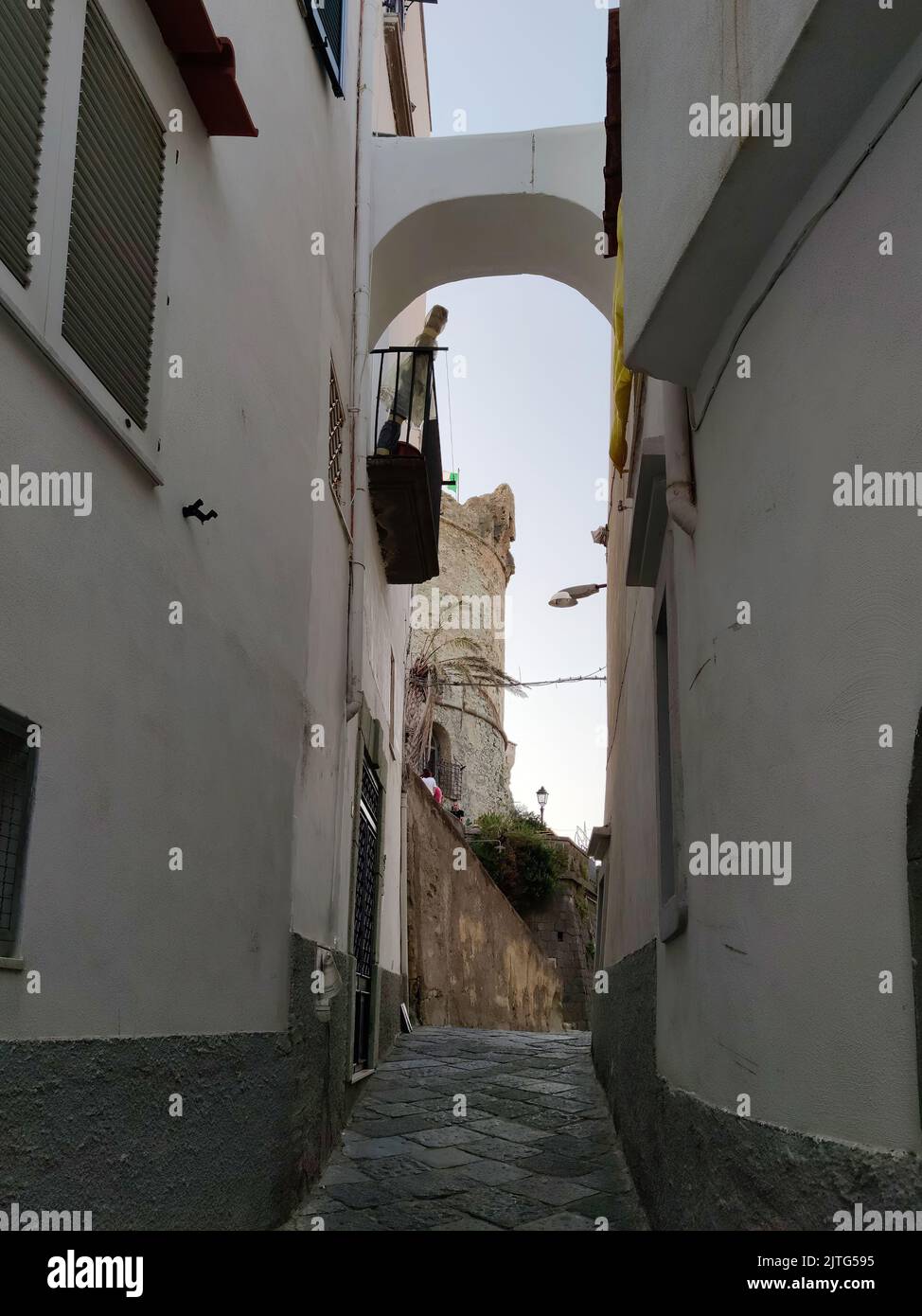 The beautiful town of Forio municipality of the island of Ischia, one ...