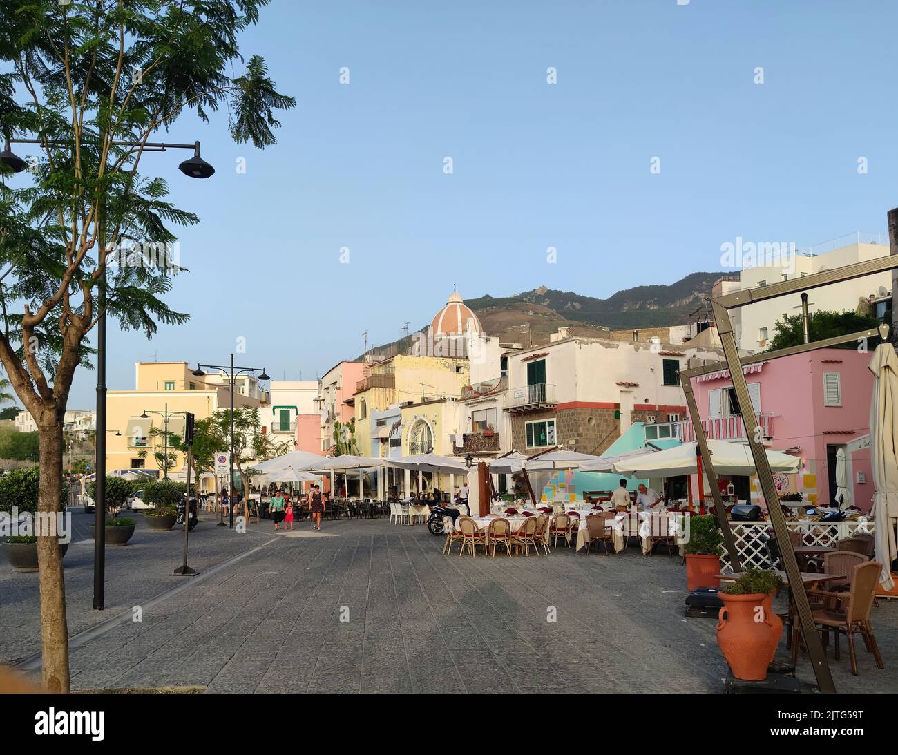 The beautiful town of Forio municipality of the island of Ischia, one ...