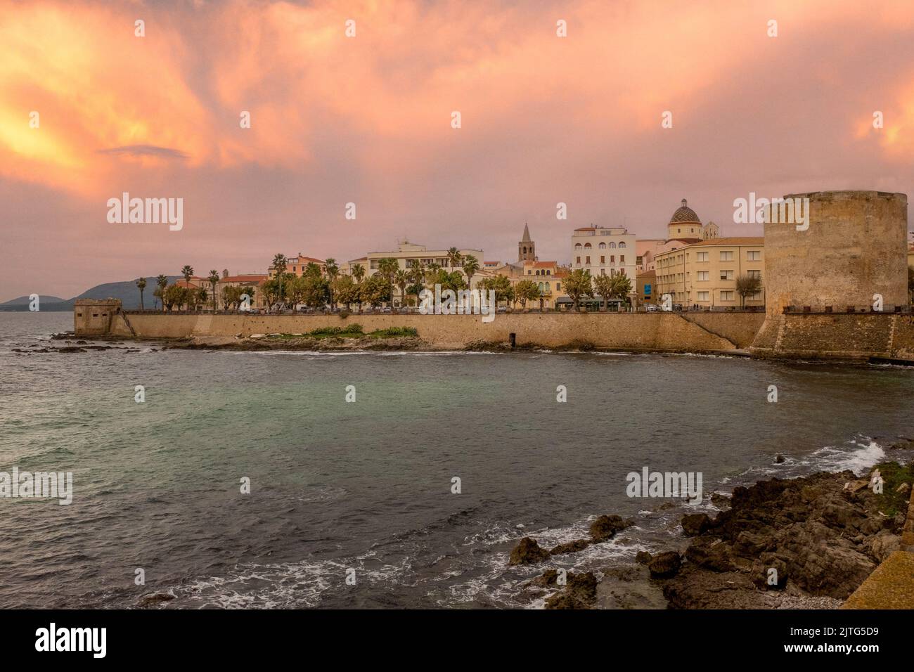 Italy sardinia alghero aerial view hi-res stock photography and images ...