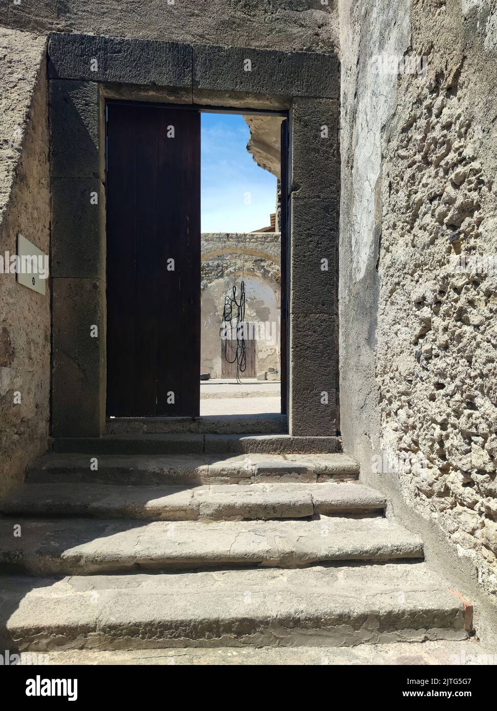 Internal structure of the Aragonese castle the fortress that is located ...