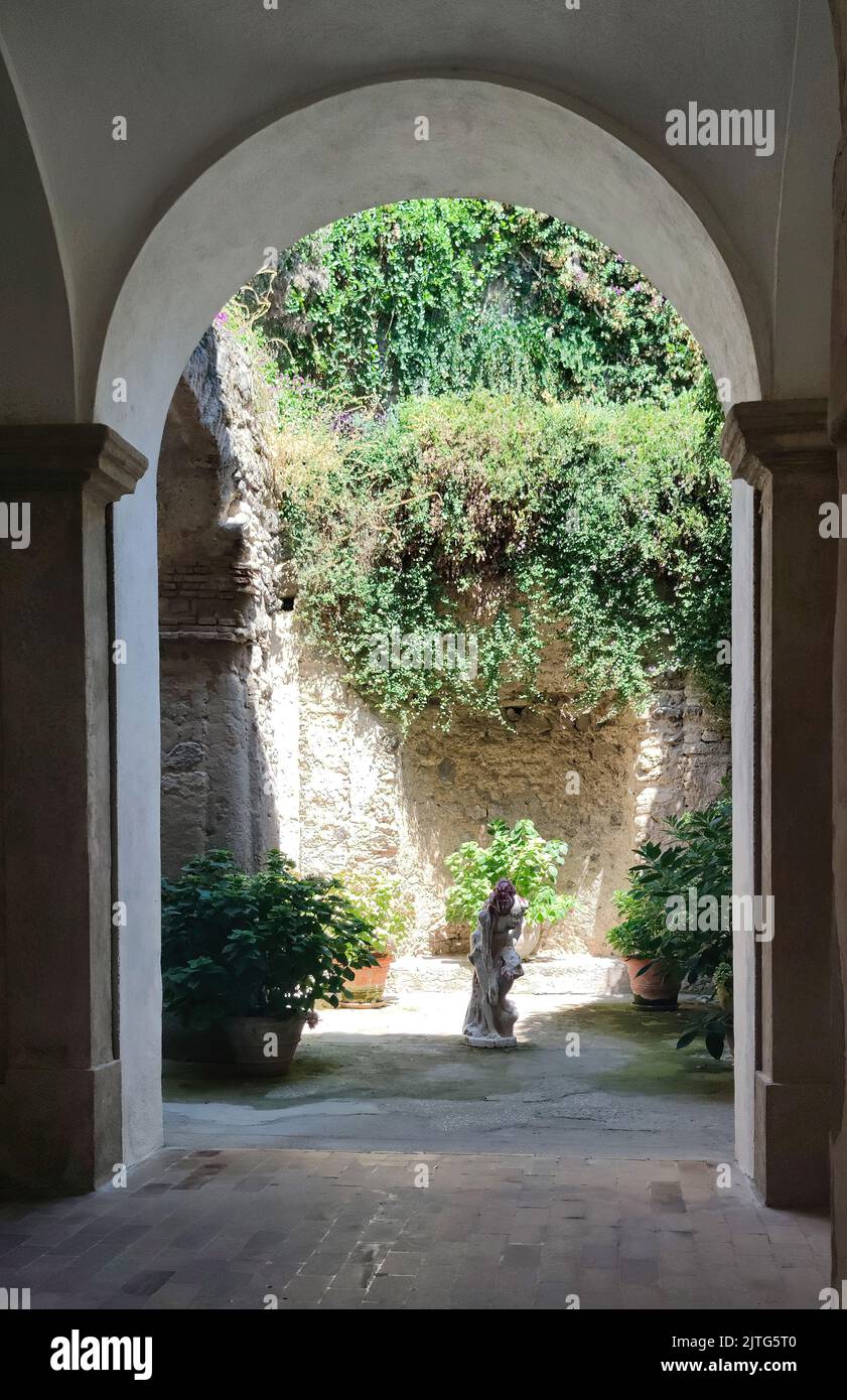 Internal structure of the Aragonese castle the fortress that is located ...