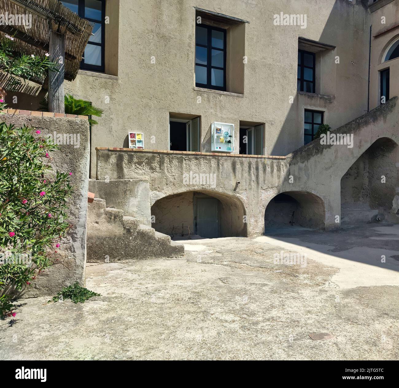 Internal structure of the Aragonese castle the fortress that is located ...