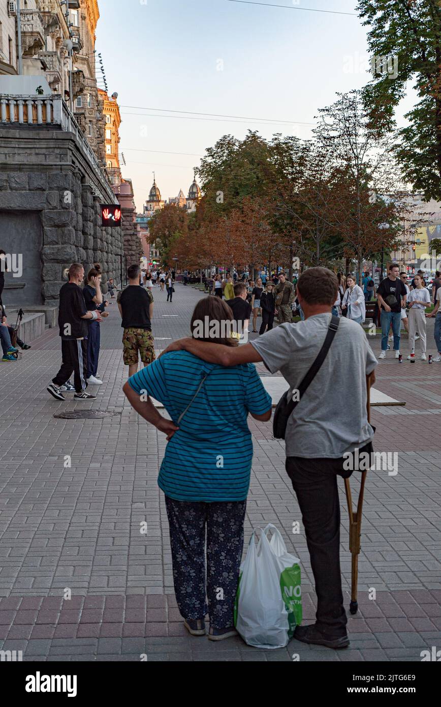 August 30, 2022, Kiev/Kiiv city, Kiev/Kiiv city, Ukraine: a disabled ...
