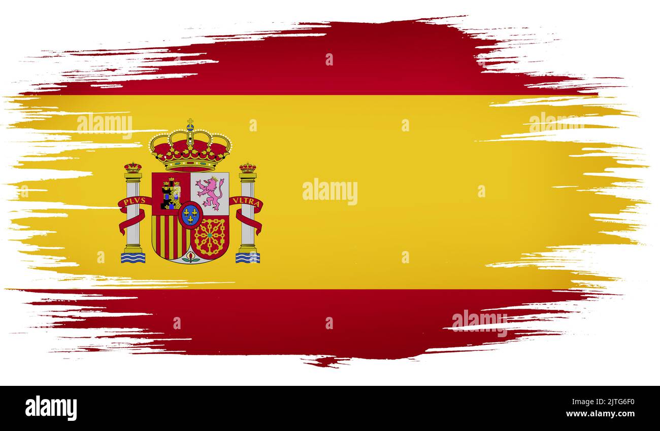 colorful hand-drawn brush strokes painted national country flag of ...