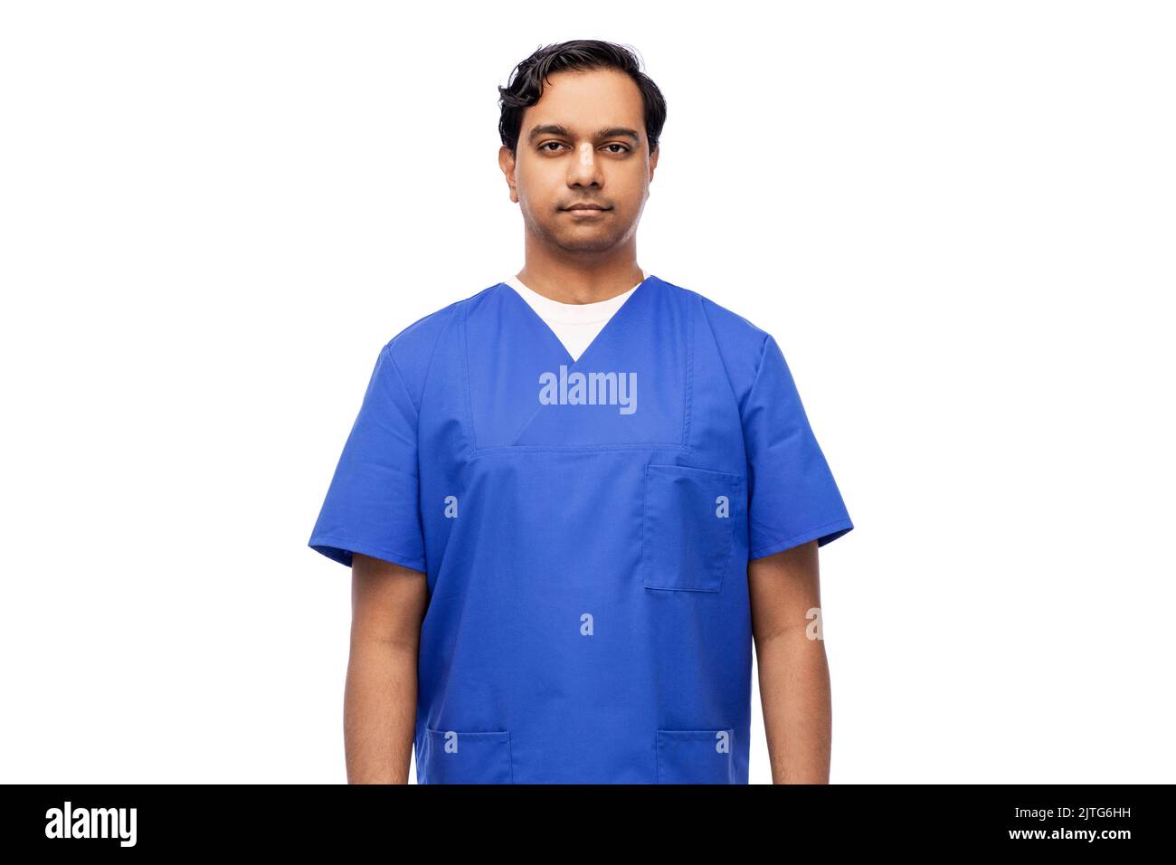 Indian doctor in scrubs hi-res stock photography and images - Alamy