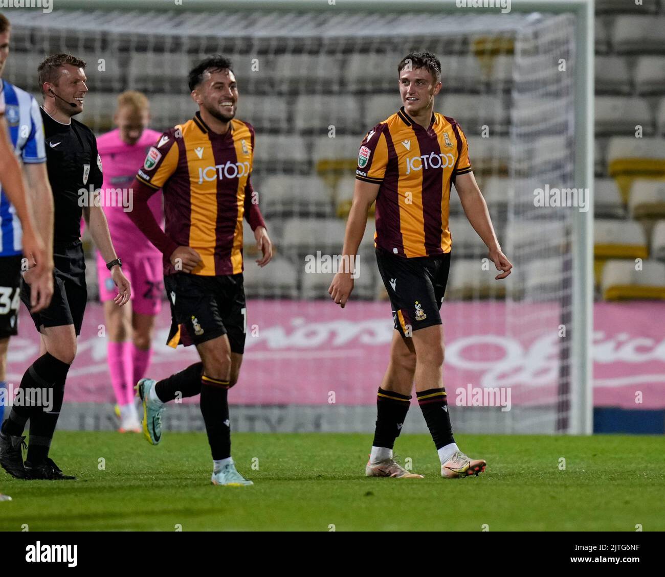 Bradford, UK. 30th Aug, 2022. Jake Young #21 of Bradford City ...