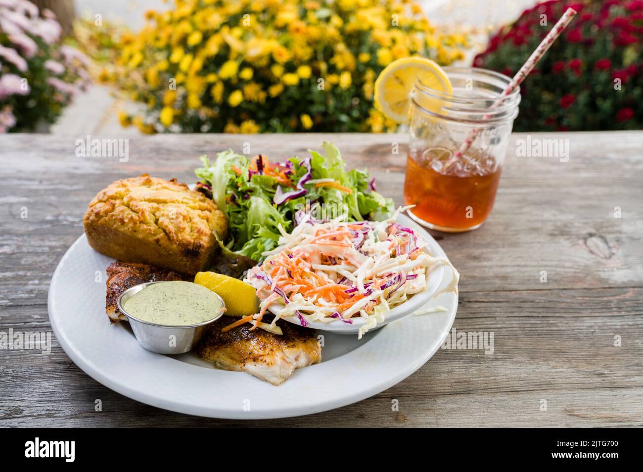 Catfish,Coleslaw,Cornbread,Farm to table, Montpelier, Vermont,New ...