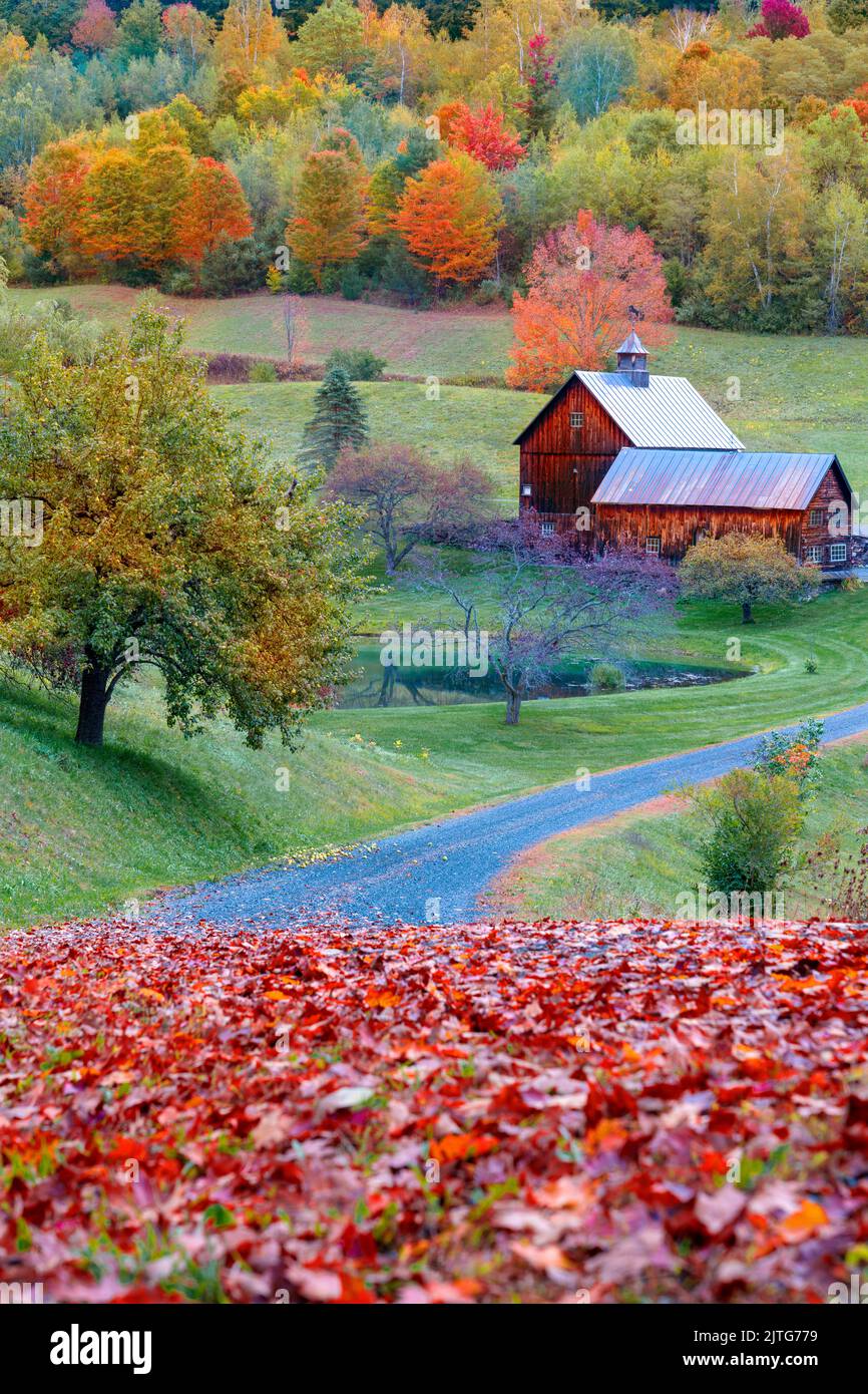 Sleepy Hollow Farm,Woodstock Vermont,New England,USA Stock Photo - Alamy