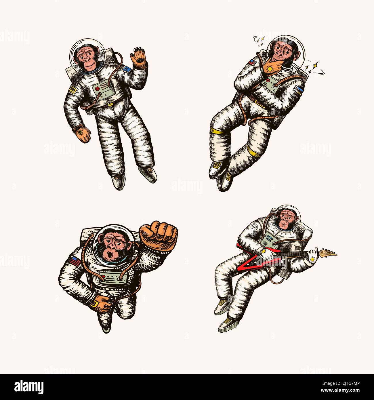 Silly Monkey Astronauts