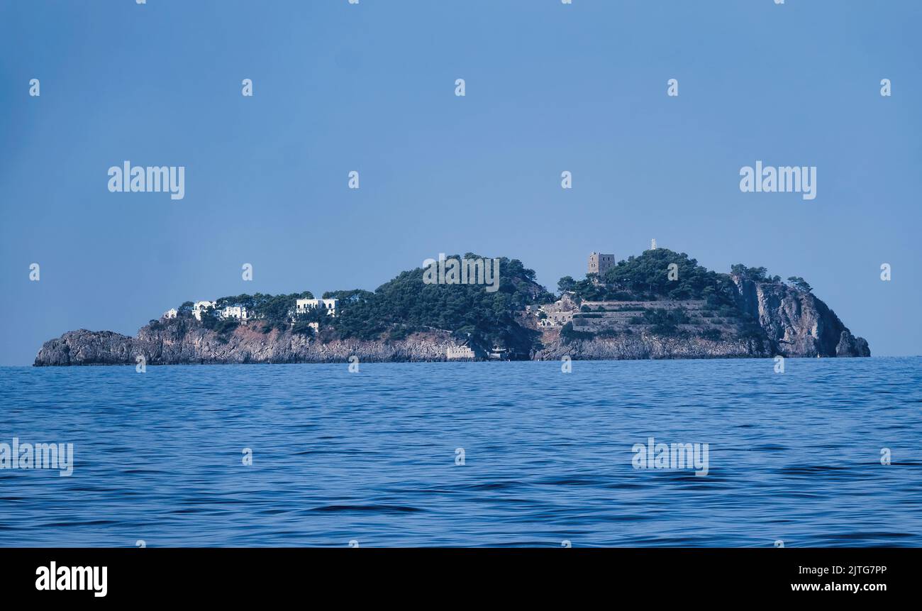 Off the coast of Positano suspended between sky and sea is the Li Galli ...