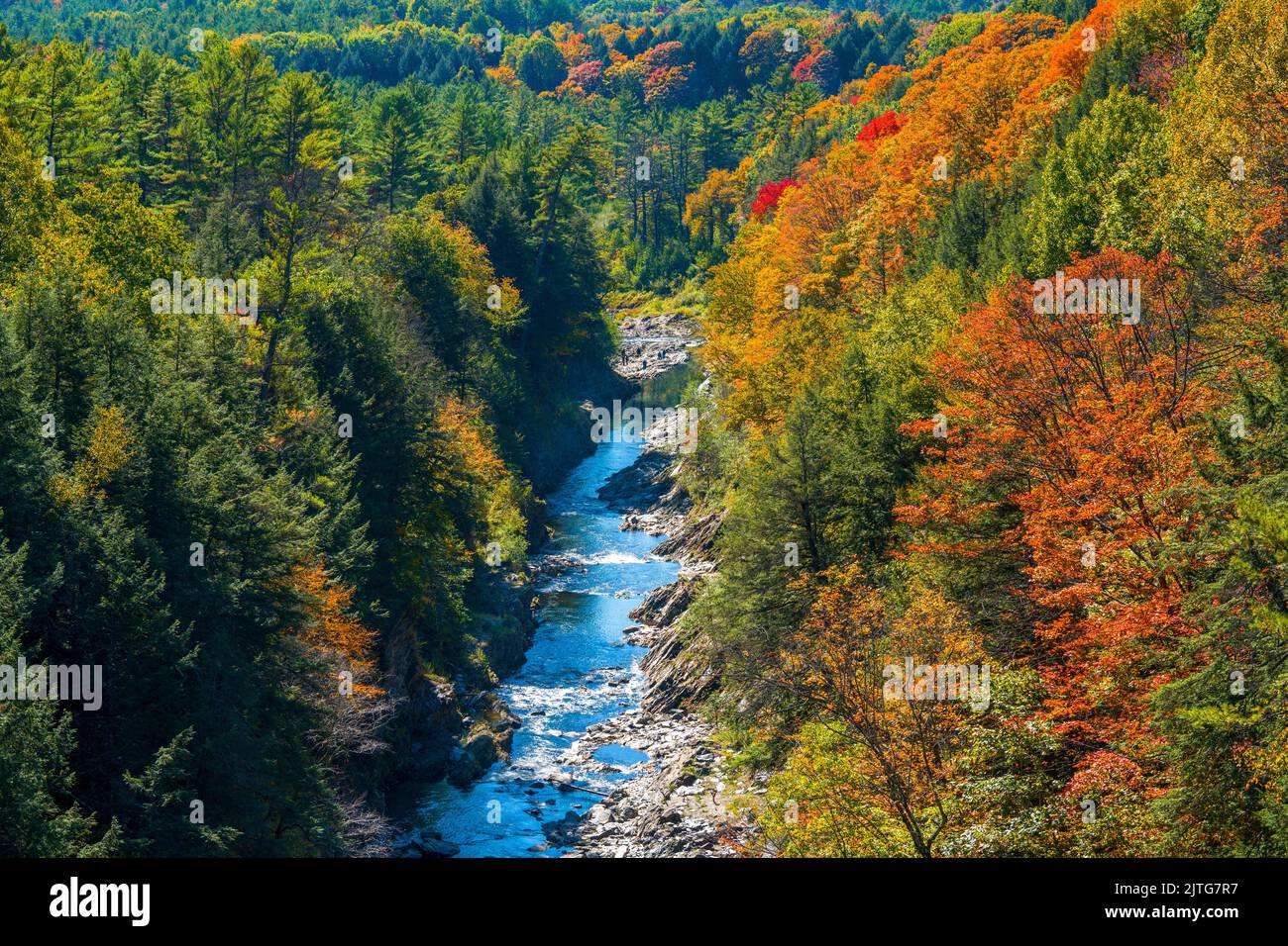 Queechee Gorge, Vermont,New England,USA Stock Photo - Alamy
