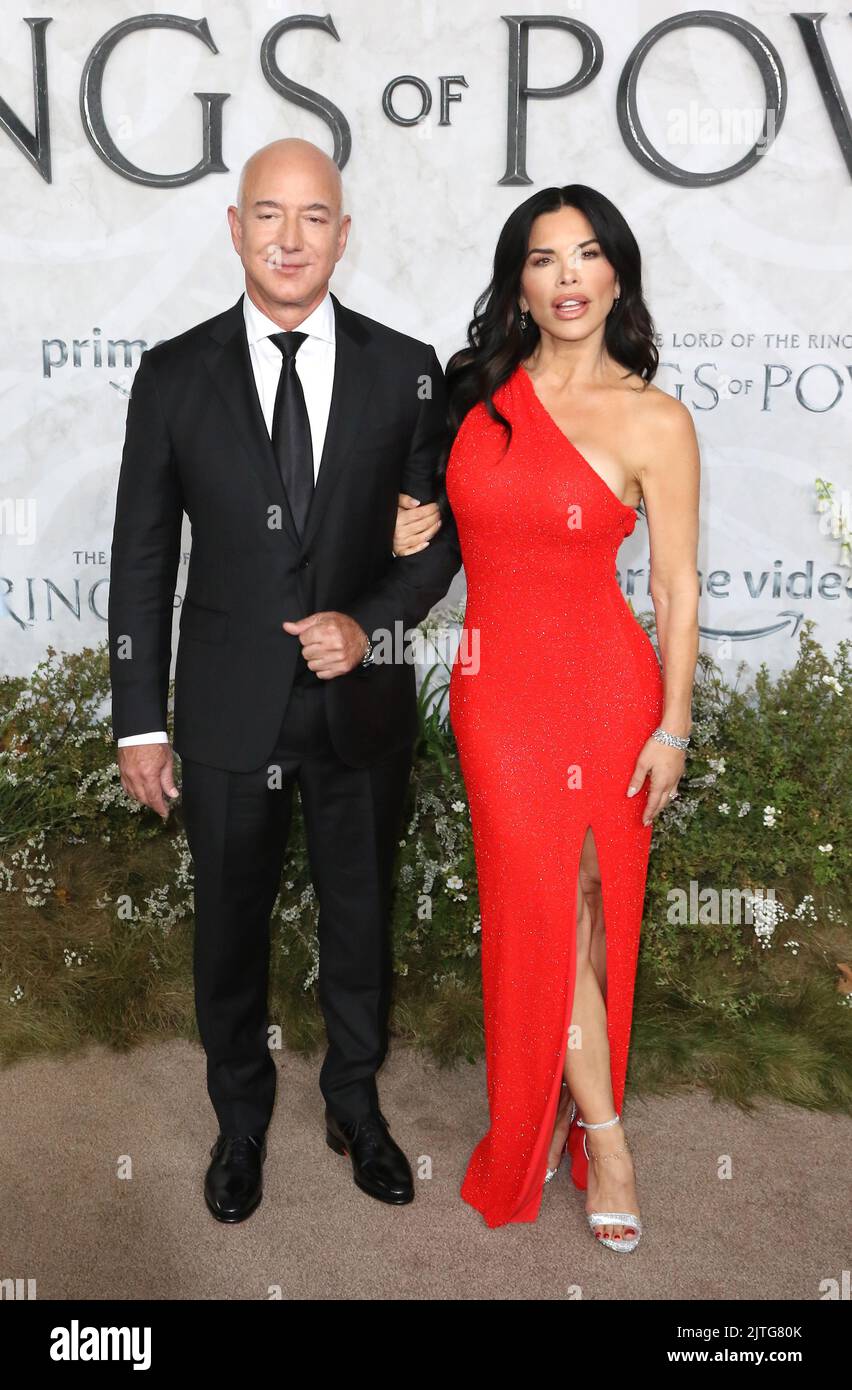 Jeff Bezos and Lauren Sanchez, The Lord of the Rings: The Rings of ...