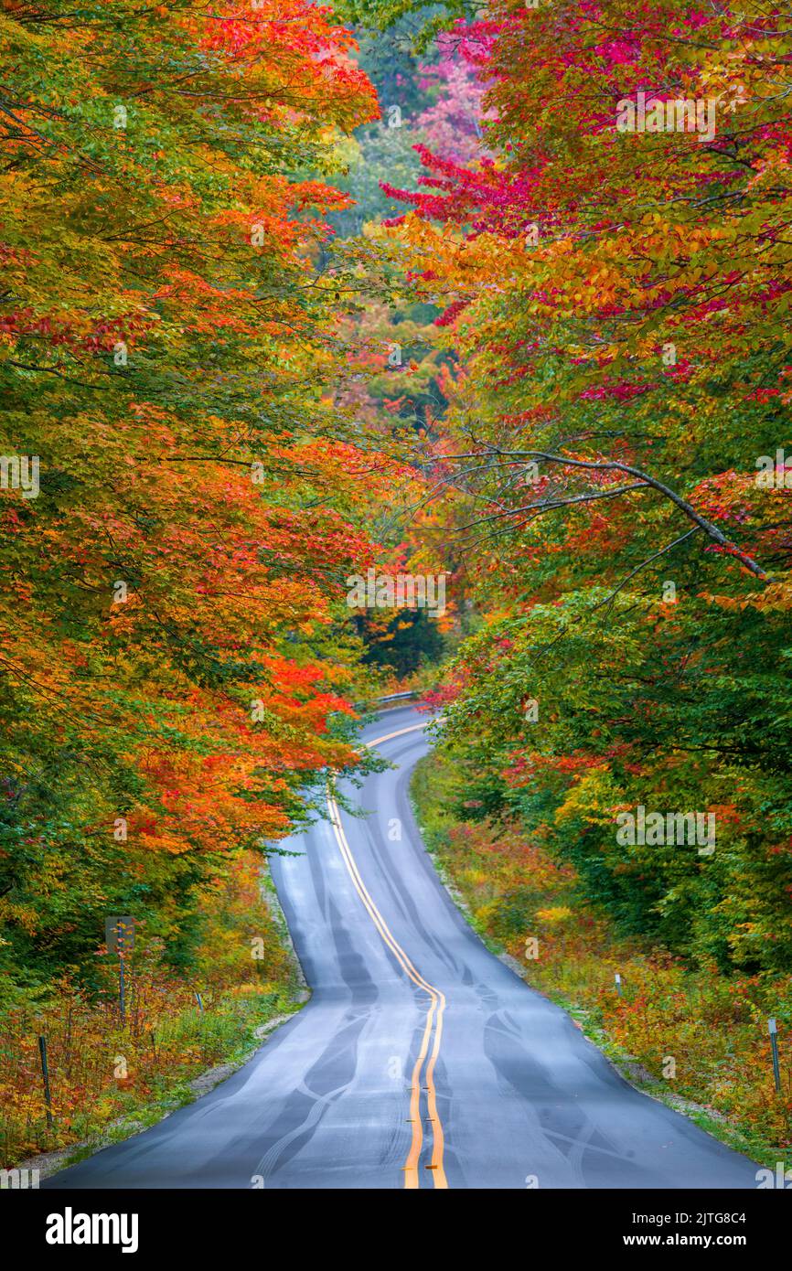 Kancamagus Highway,Forest New Hampshire, New England,USA Stock Photo ...