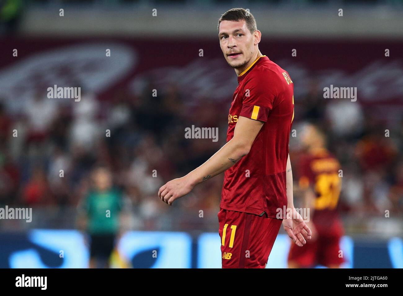 Rome, Italy - August 30, 2022, Andrea Belotti of Roma looks on during ...