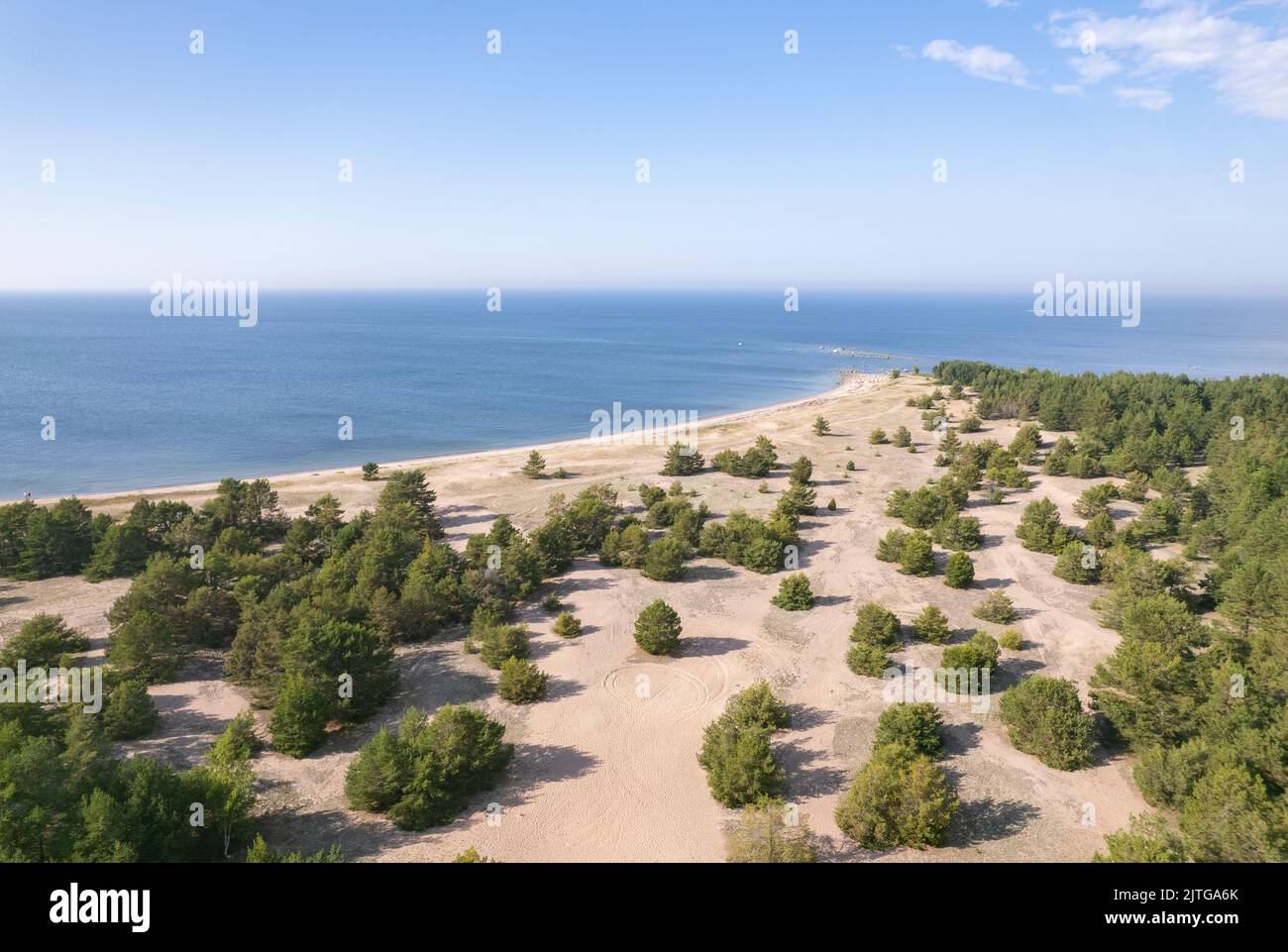 Baltic sea coast from above in Estonia Stock Photo - Alamy