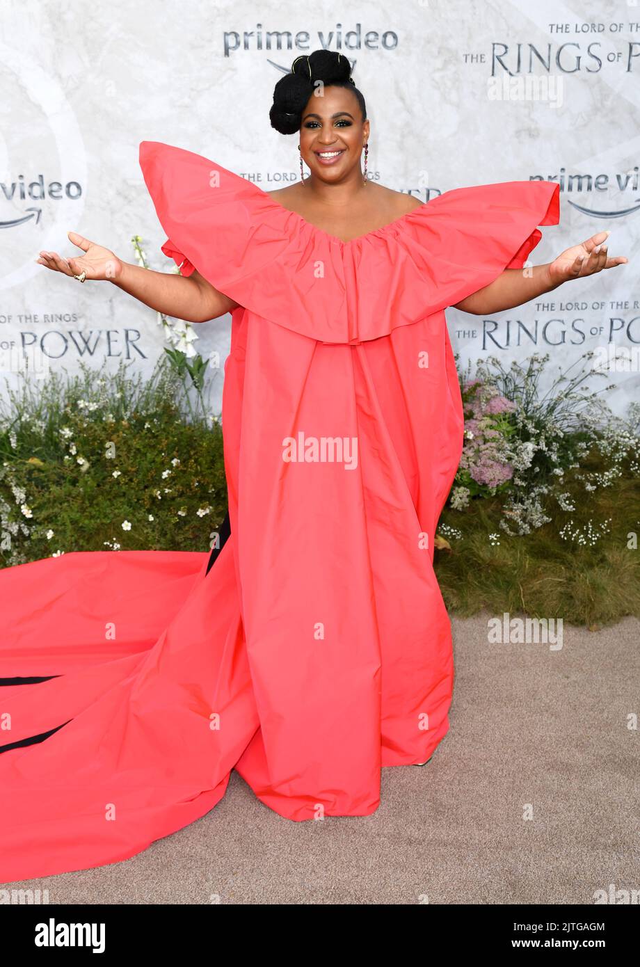 August 30th, 2022. London, UK. Sophia Nomvete arriving at the Global ...