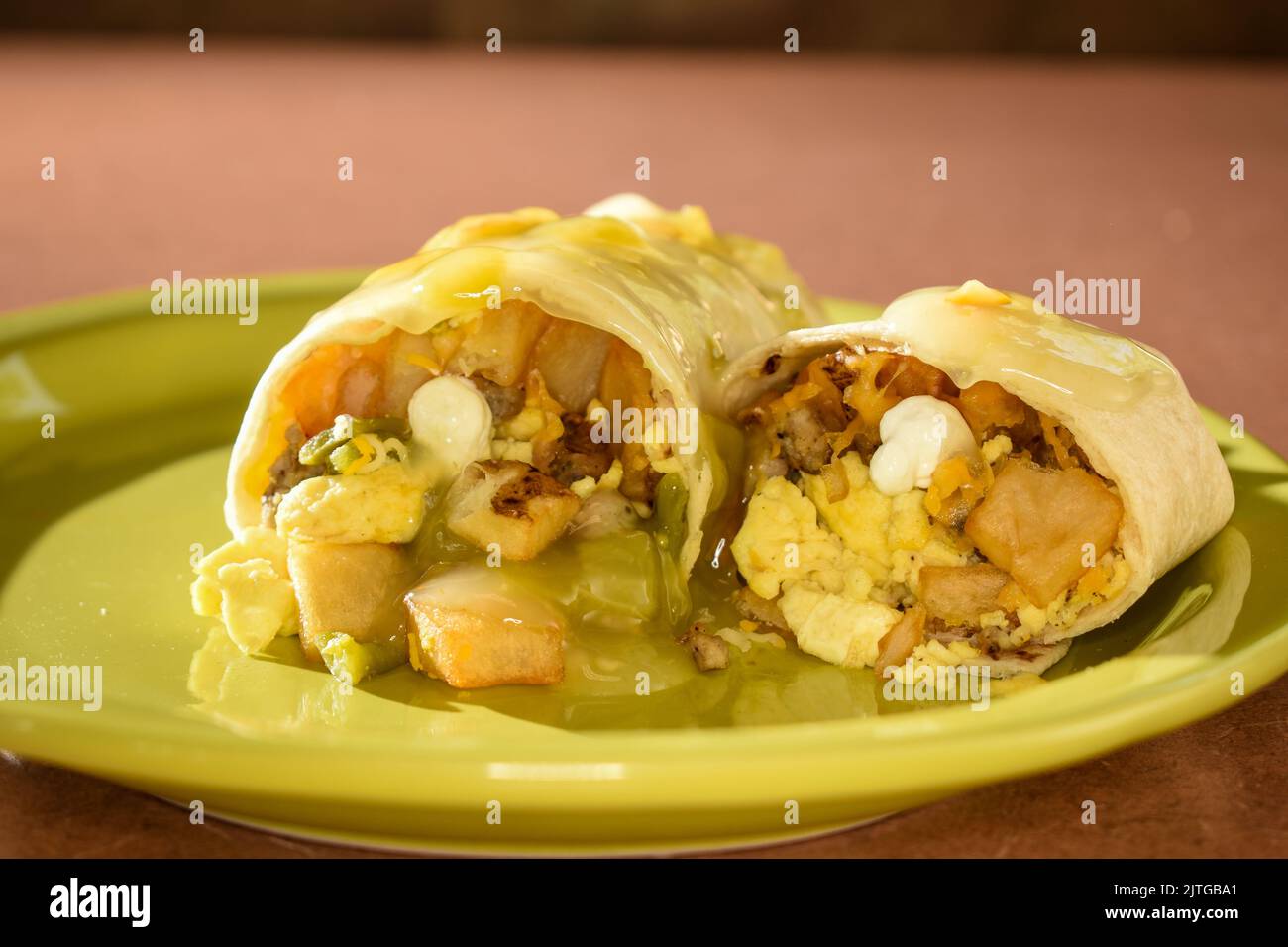 Twister's breakfast burritos Stock Photo - Alamy