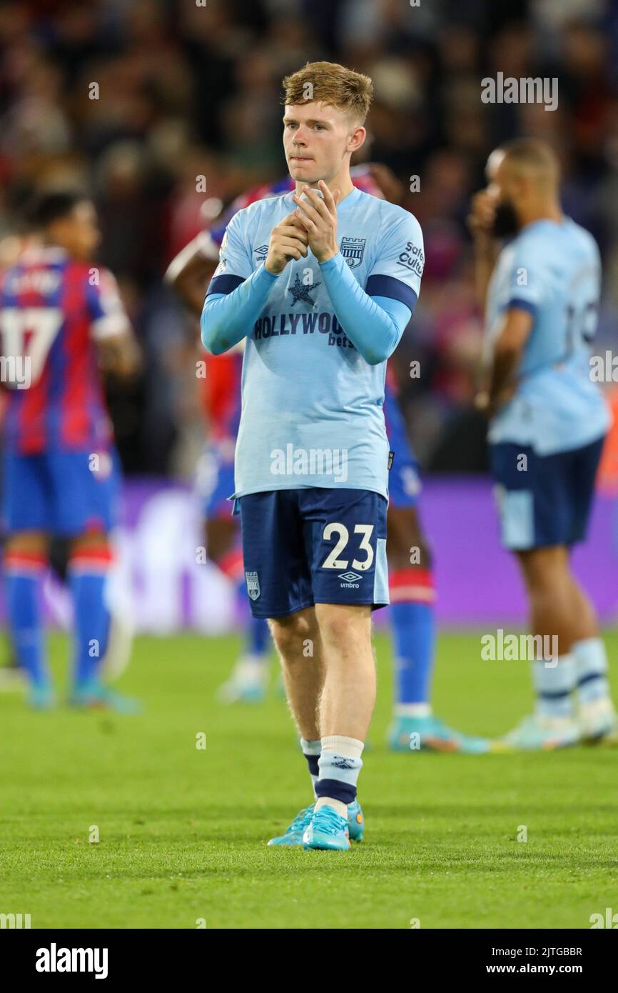 30th August 2022; Selhurst Park, Crystal Palace, London, England ...