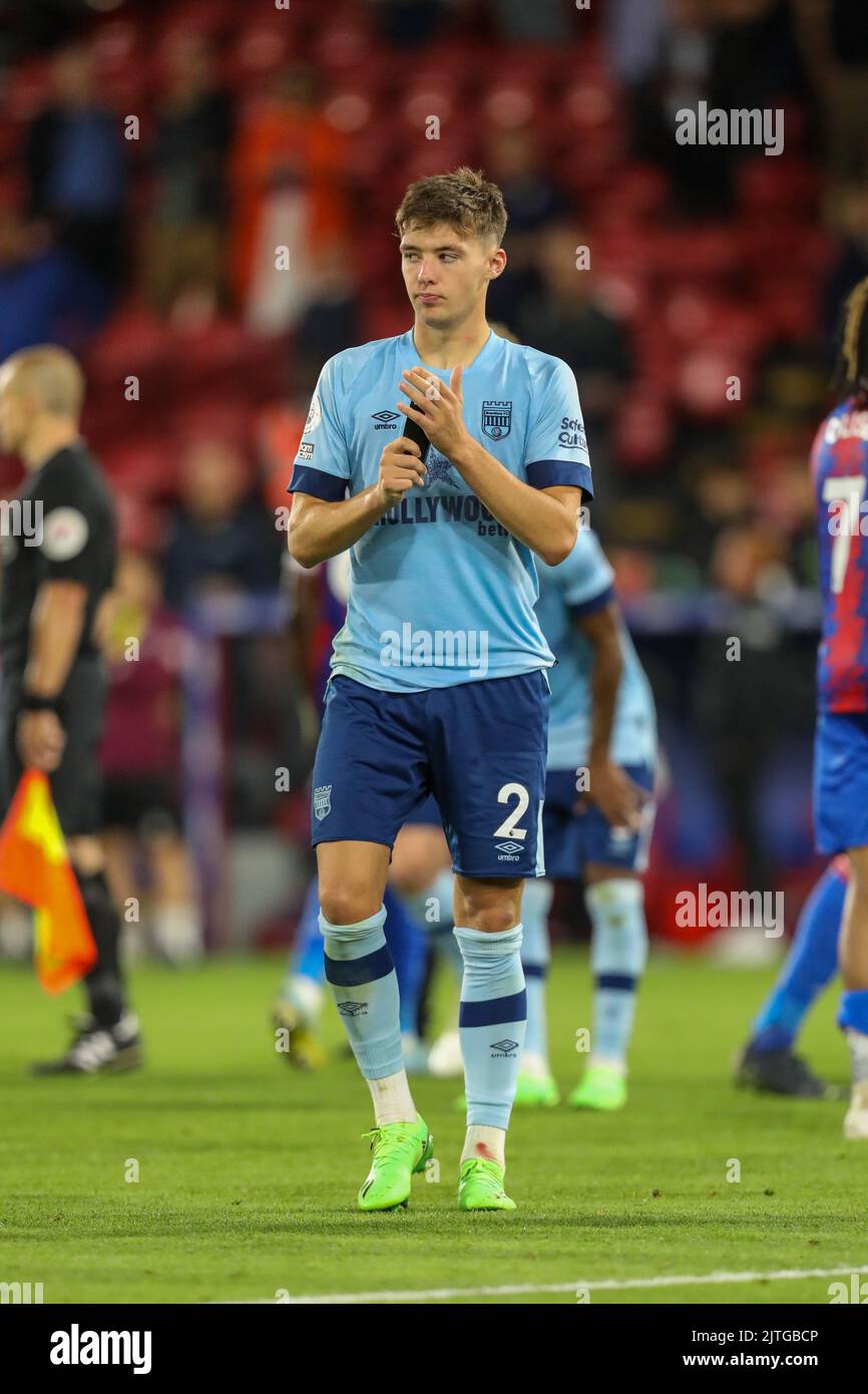 30th August 2022; Selhurst Park, Crystal Palace, London, England ...